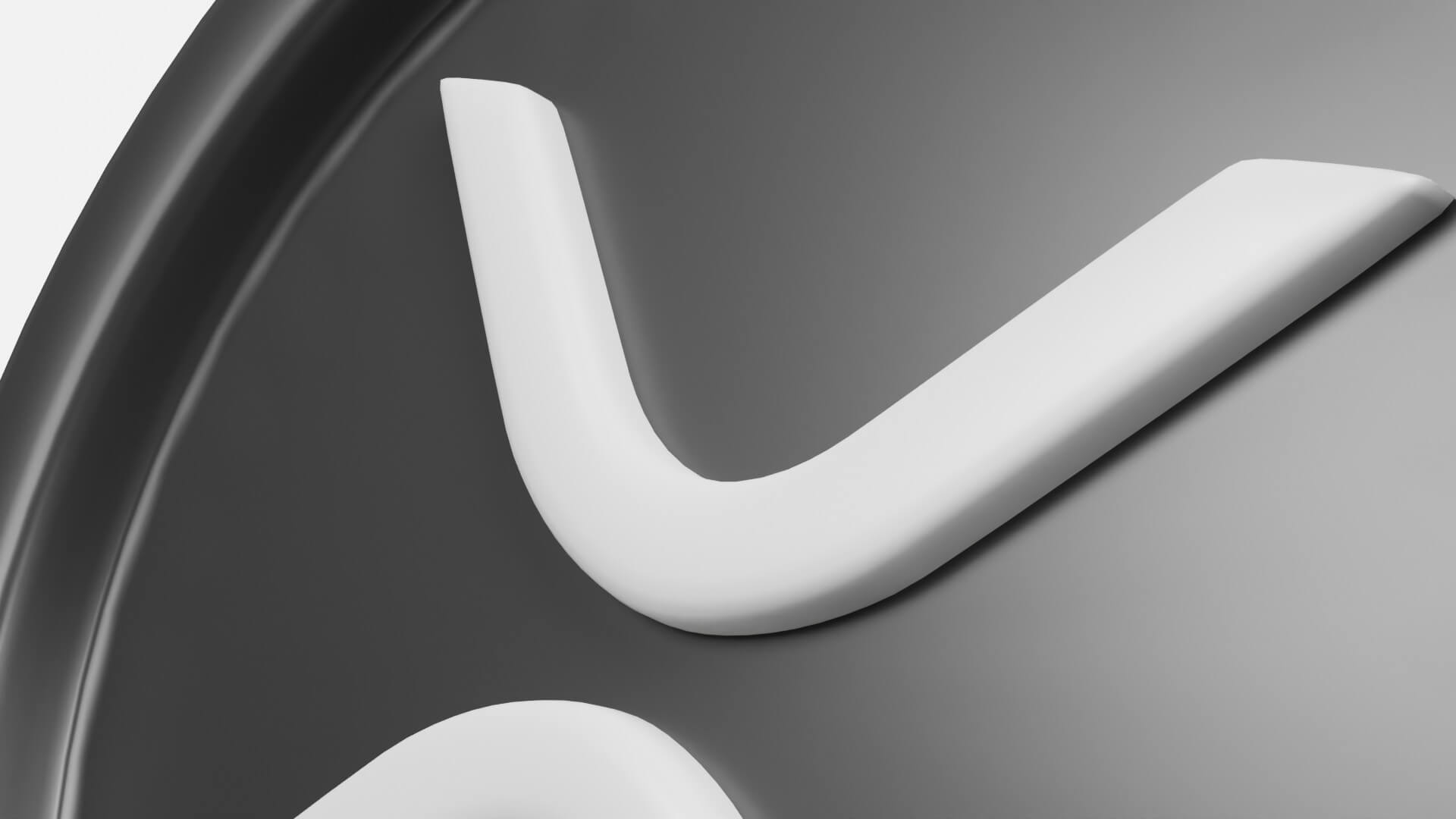 Ripple or XRP Black Coin With Cartoon Style - 3D Model by cangbacang