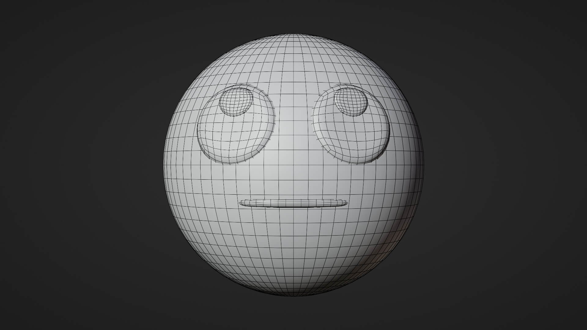Rolling Eyes Up Face Emoticon Emoji or Smiley - 3D Model by cangbacang