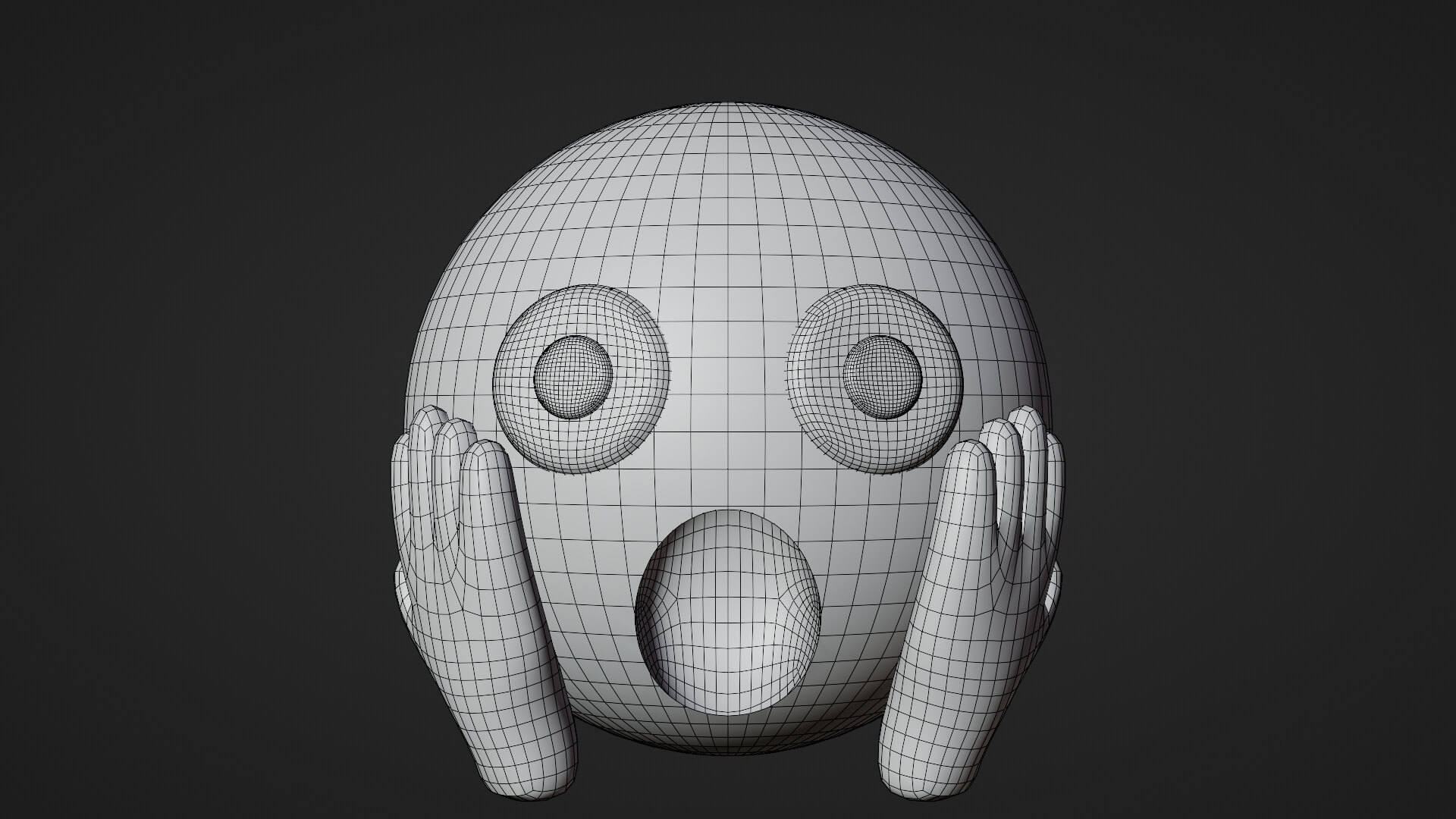 Screaming in Fear Face Emoticon Emoji or Smiley - 3D Model by cangbacang