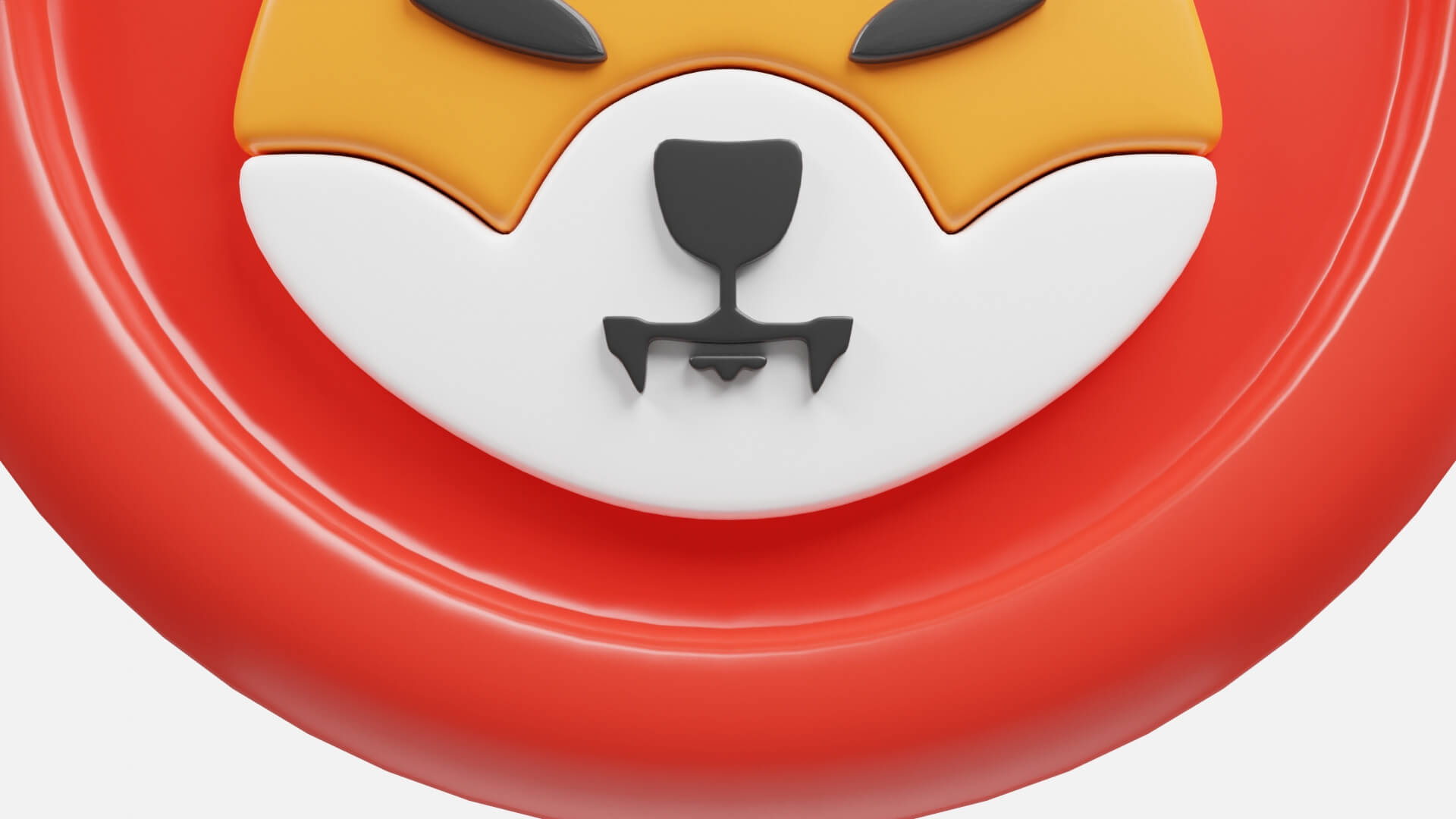 Shiba Inu or SHIB Red Coin With Cartoon Style - 3D Model by cangbacang