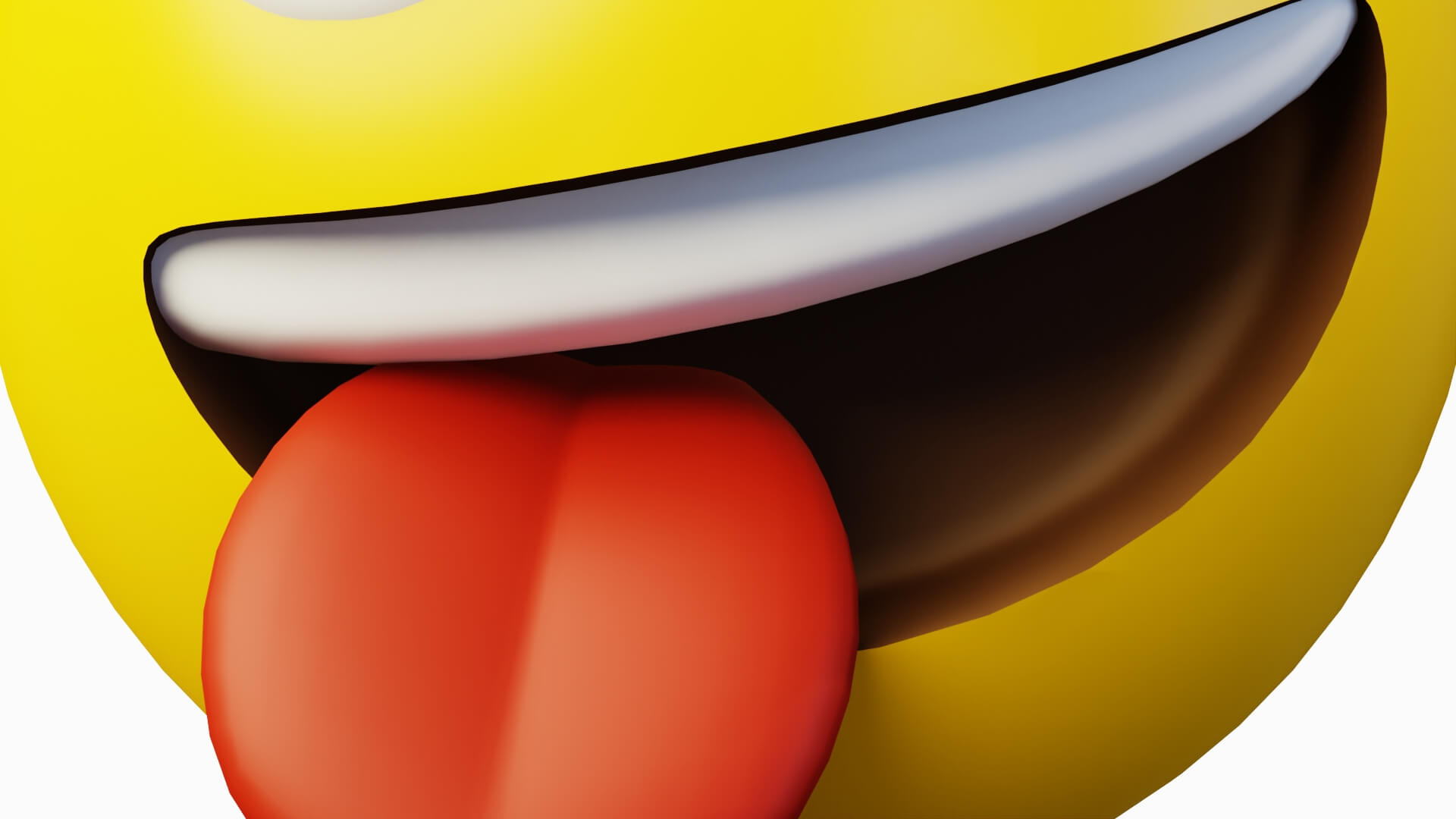 Silly Face Emoticon Emoji or Smiley - 3D Model by cangbacang