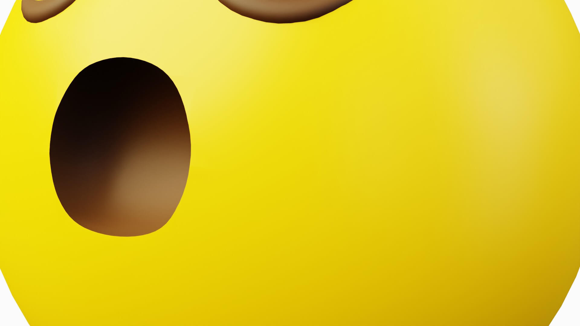 Sleeping Yellow Ball Emoticon Emoji or Smiley - 3D Model by cangbacang