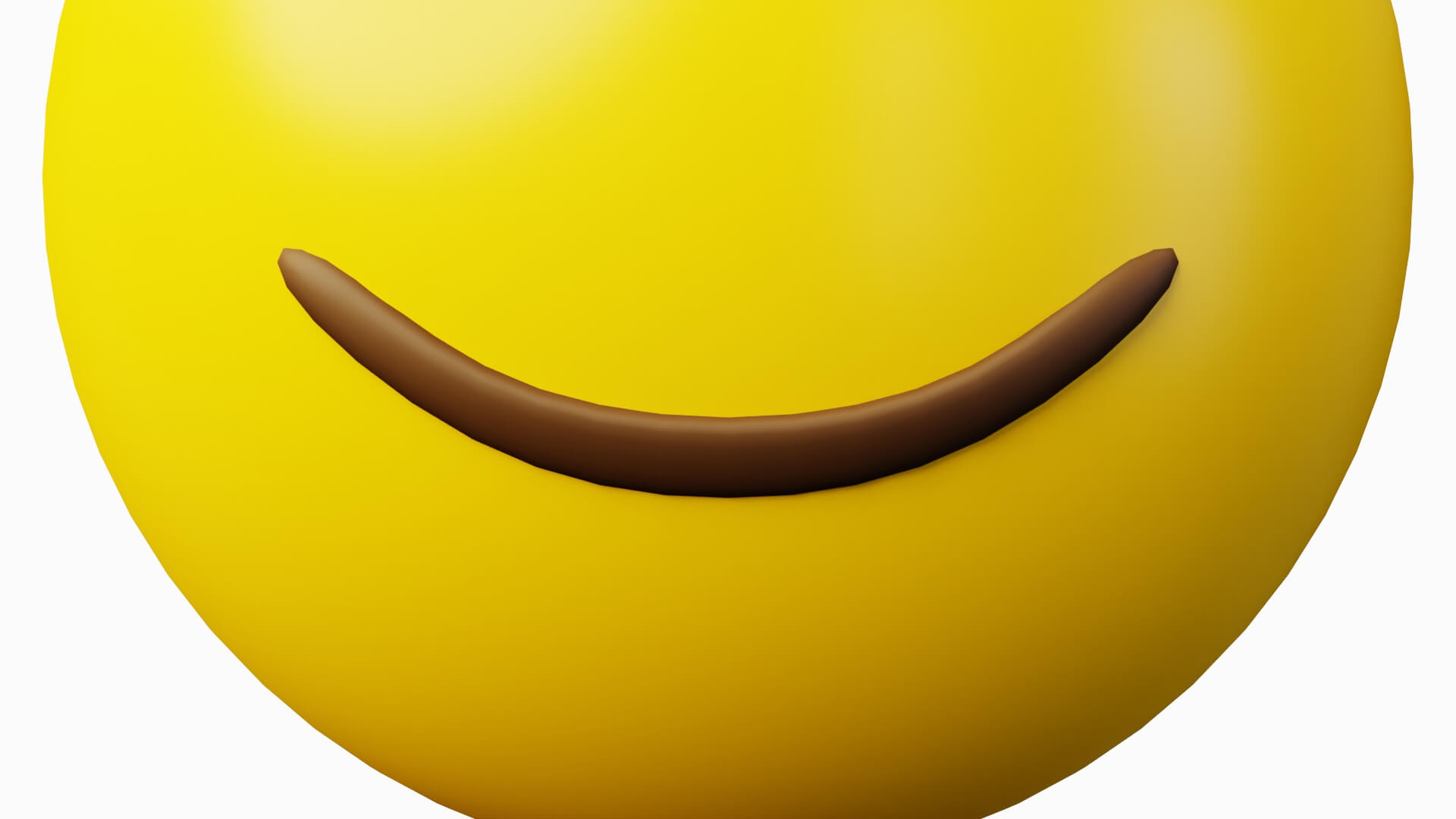 Smile Angelic Halo Yellow Ball Emoji or Smiley - 3D Model by cangbacang