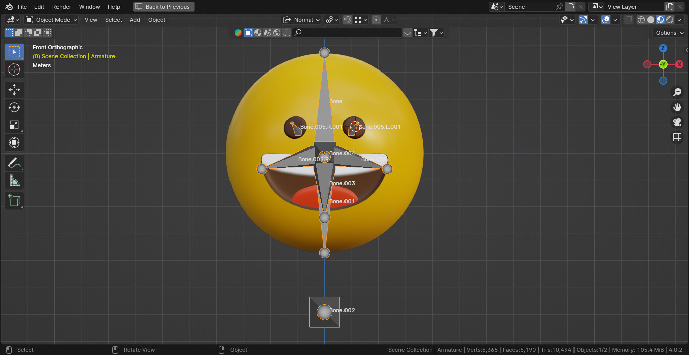 Smile or Happy Yellow Ball Emoticon Emoji or Smiley - 3D Model by ...