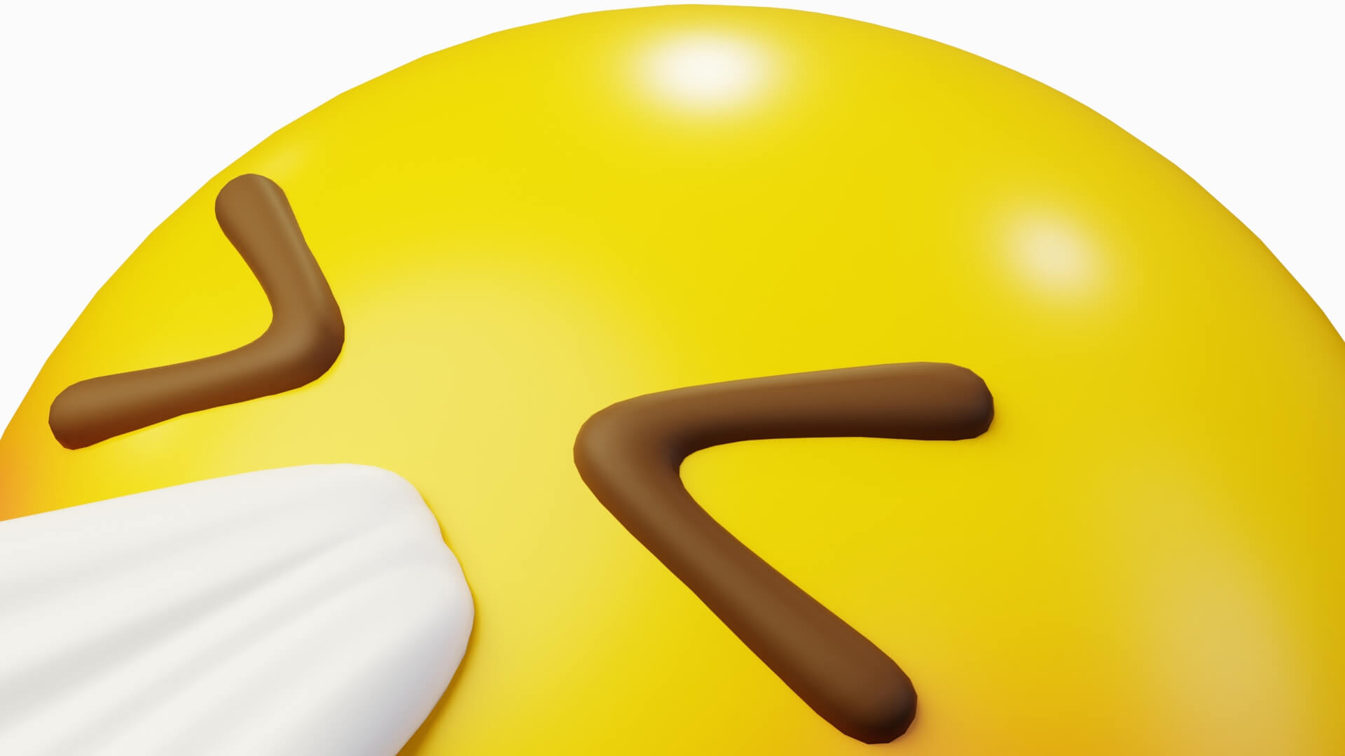 Sneezing Emoticon Emoji or Smiley - 3D Model by cangbacang