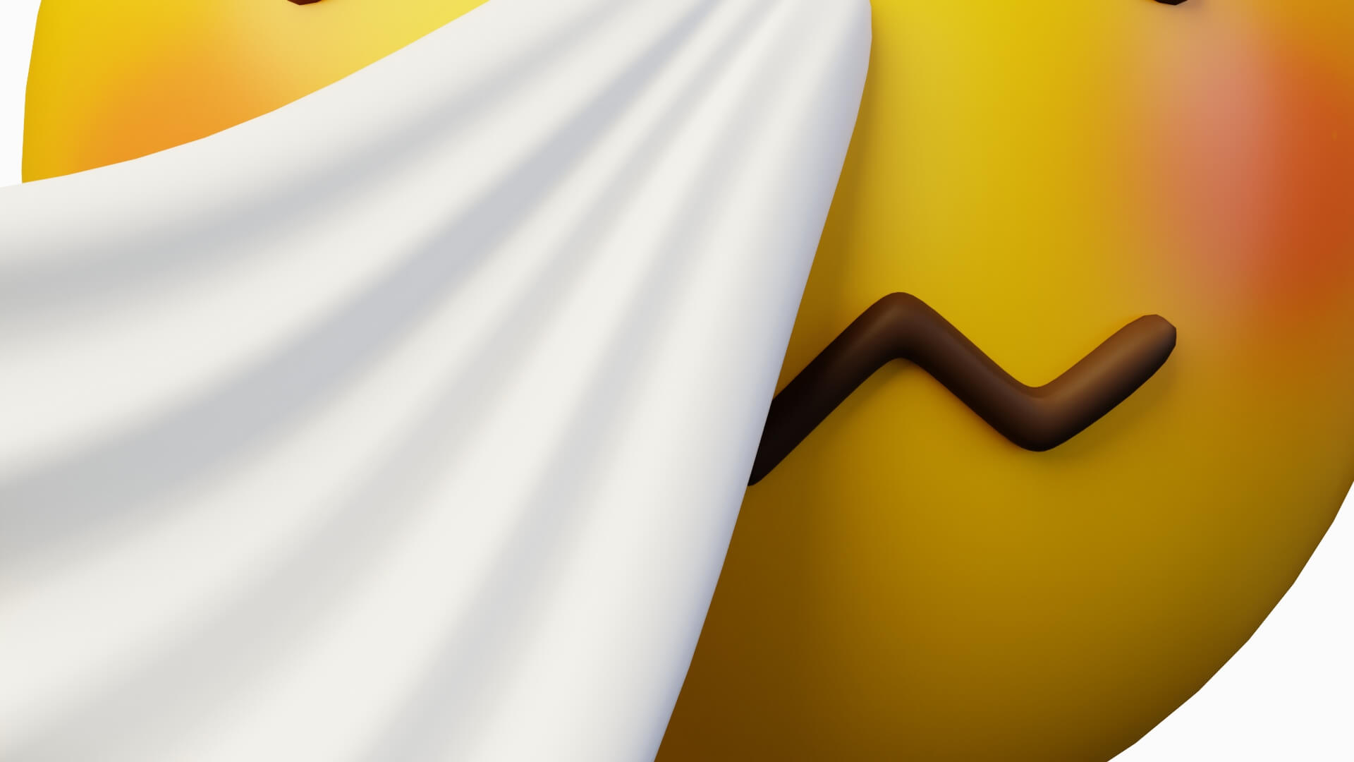 Sneezing Emoticon Emoji or Smiley - 3D Model by cangbacang