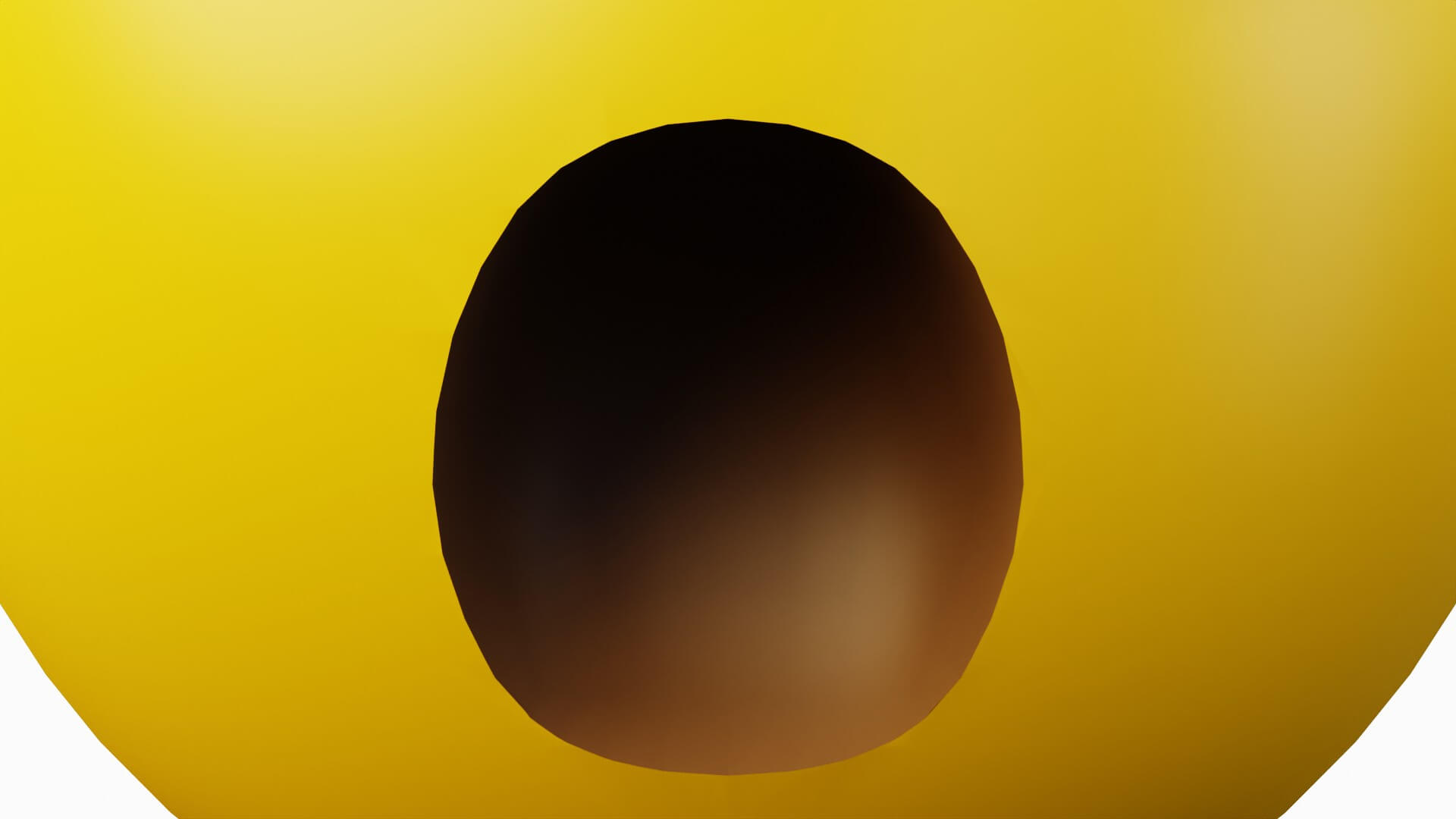 Suprised or Amazed Yellow Ball Emoticon Emoji or Smiley - 3D Model by ...