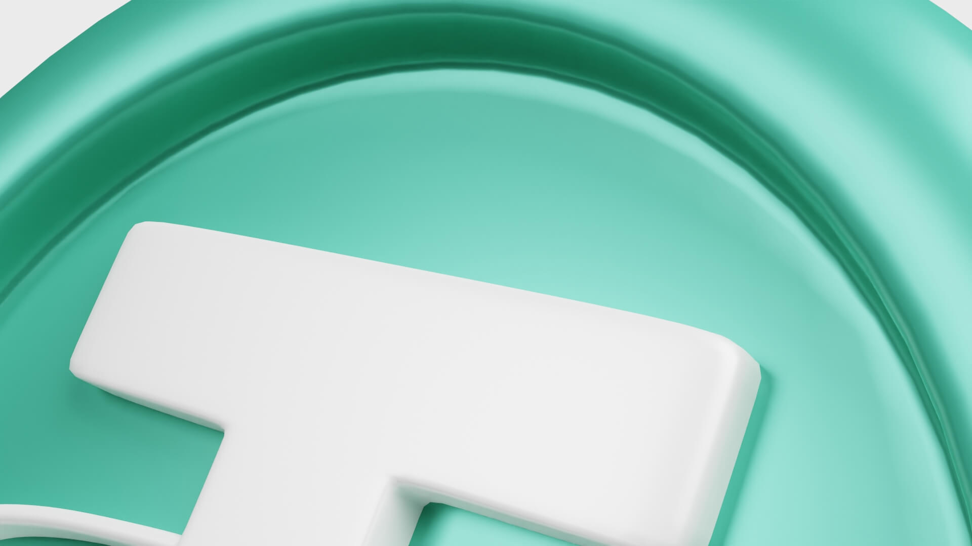 Tether or Usdt Green Crypto Coin With Cartoon Style - 3D Model by ...