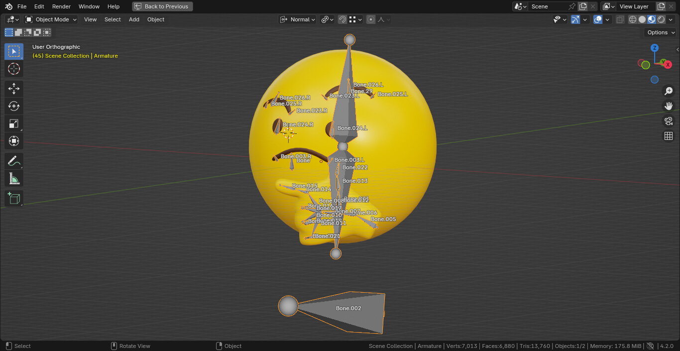 Thinking Emoticon Emoji or Smiley - 3D Model by cangbacang