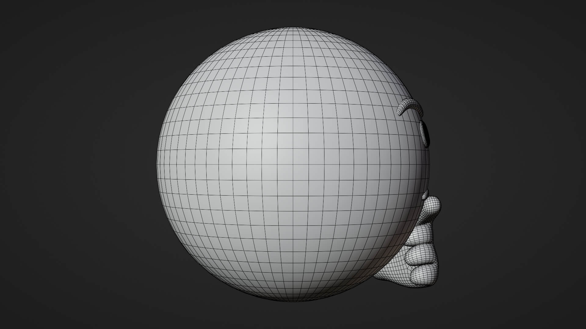 Thinking Emoticon Emoji or Smiley - 3D Model by cangbacang