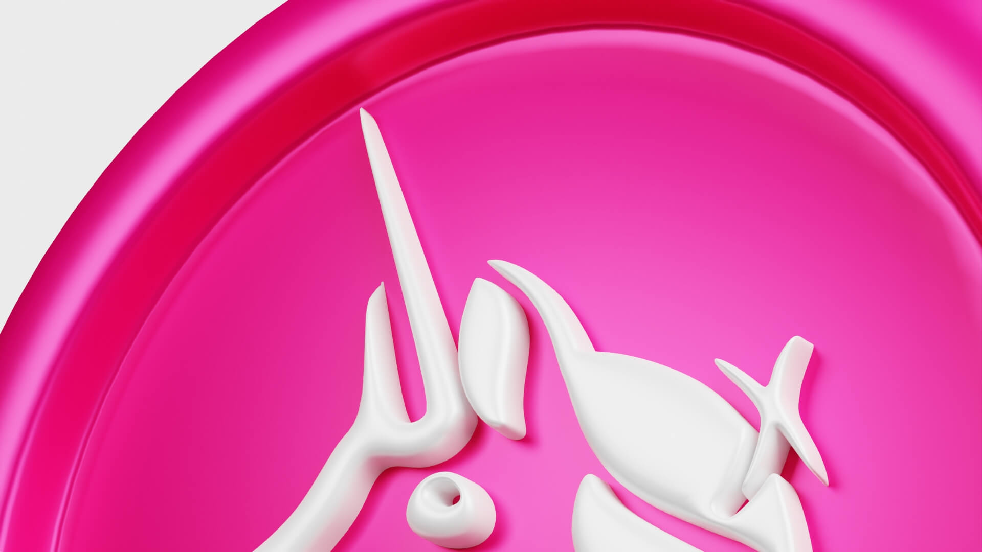 Uniswap or Uni Pink Crypto Coin With Cartoon Style - 3D Model by cangbacang