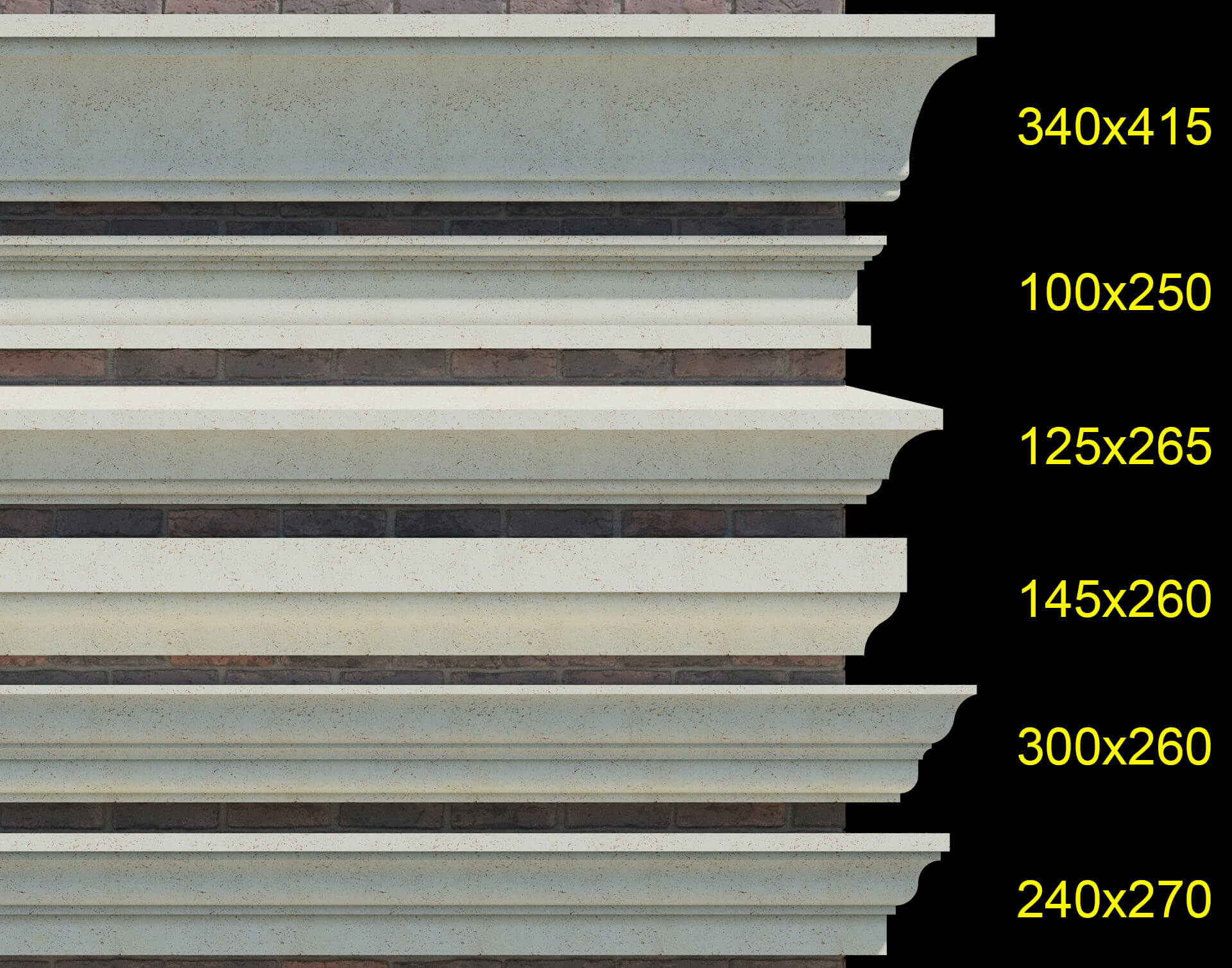 82 Architectural Cornices - 3D Model by Capricorn3D