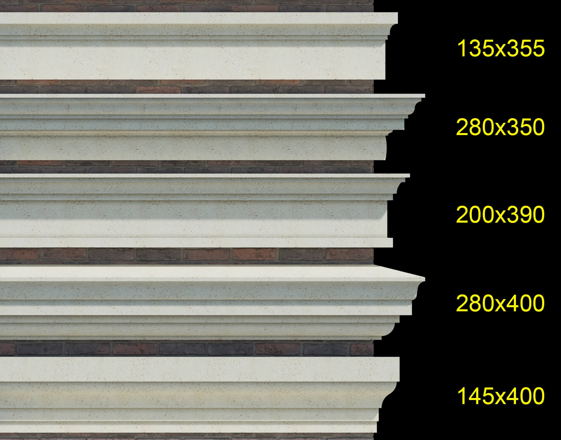 82 Architectural Cornices - 3D Model by Capricorn3D