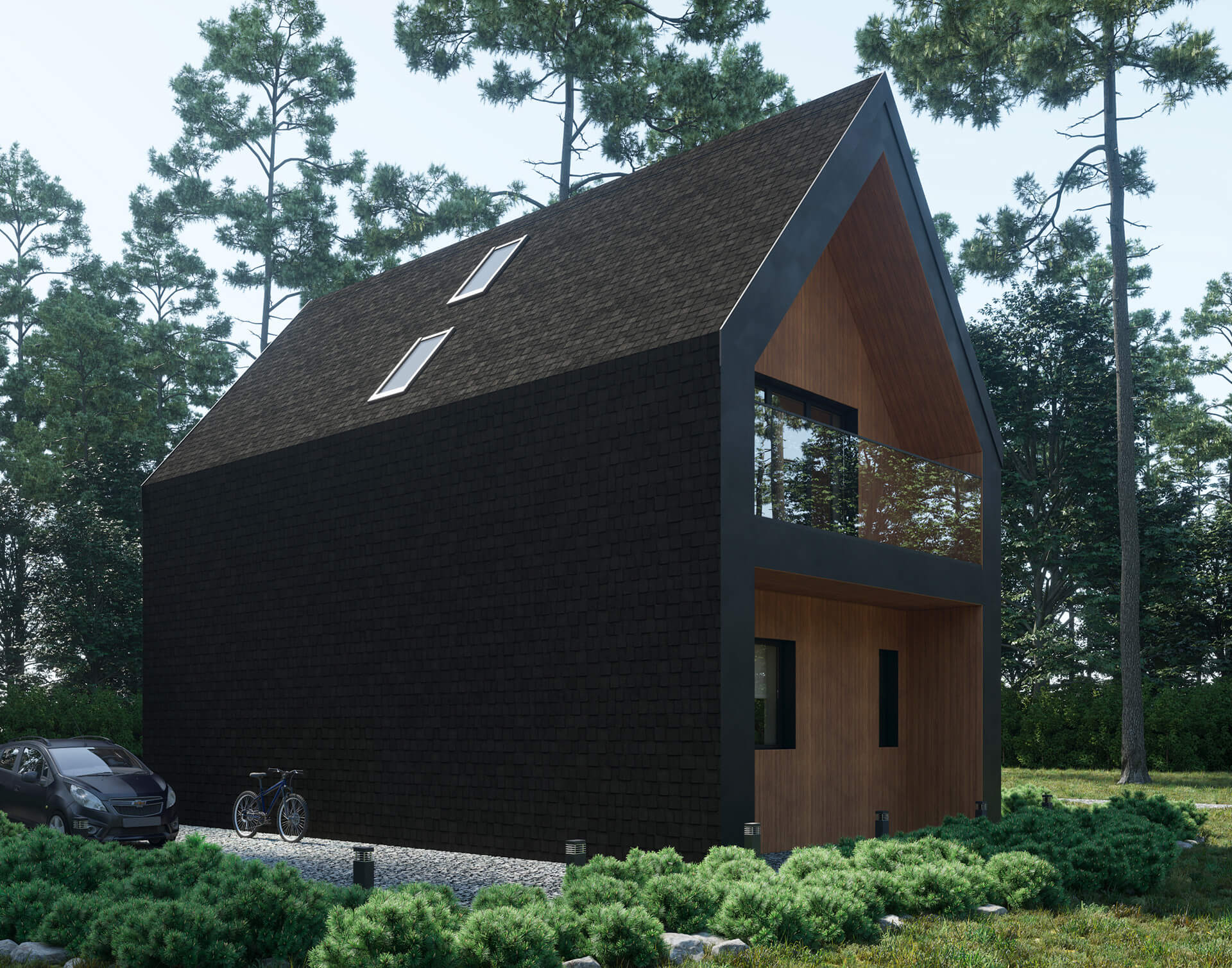 Barn House - 3D Model by Capricorn3D
