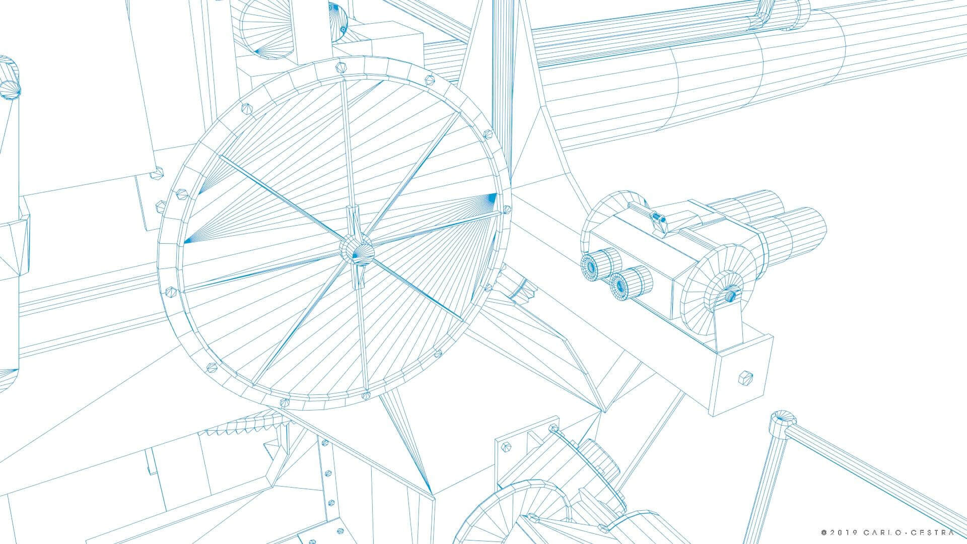 5-inch 25-caliber Mark 10 Anti-aircraft Gun 3D Model by Carlo Cestra