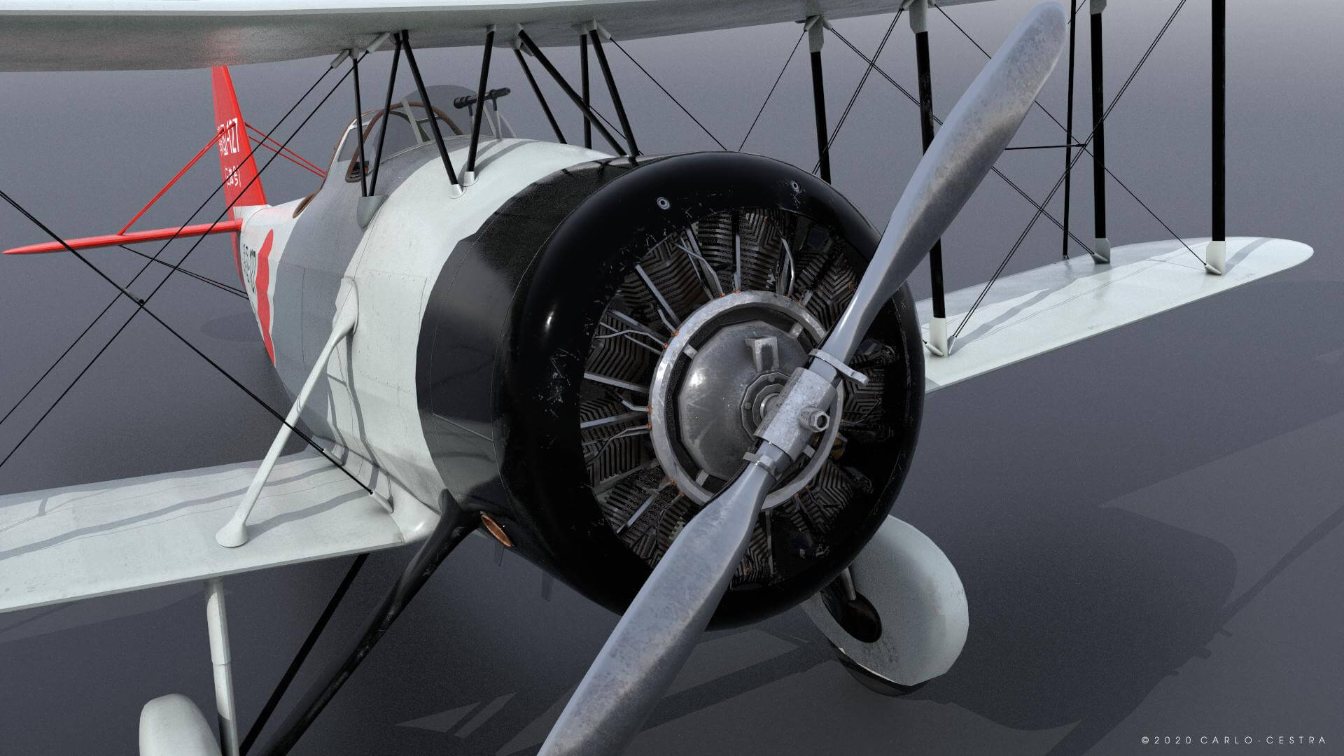 Aichi D1A2 Hokoku-127 3D Model by Carlo Cestra