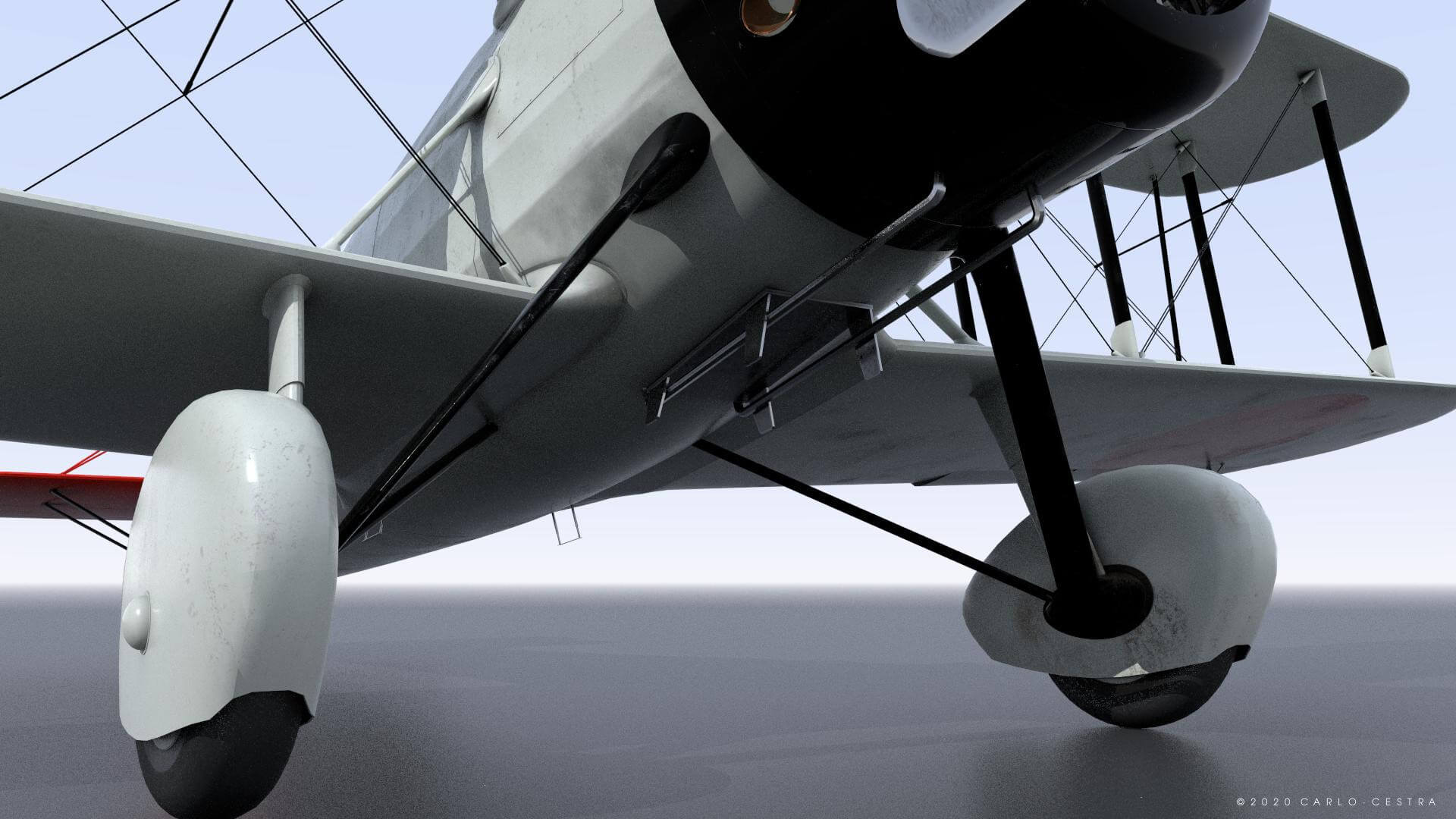 Aichi D1A2 Hokoku-127 3D Model by Carlo Cestra