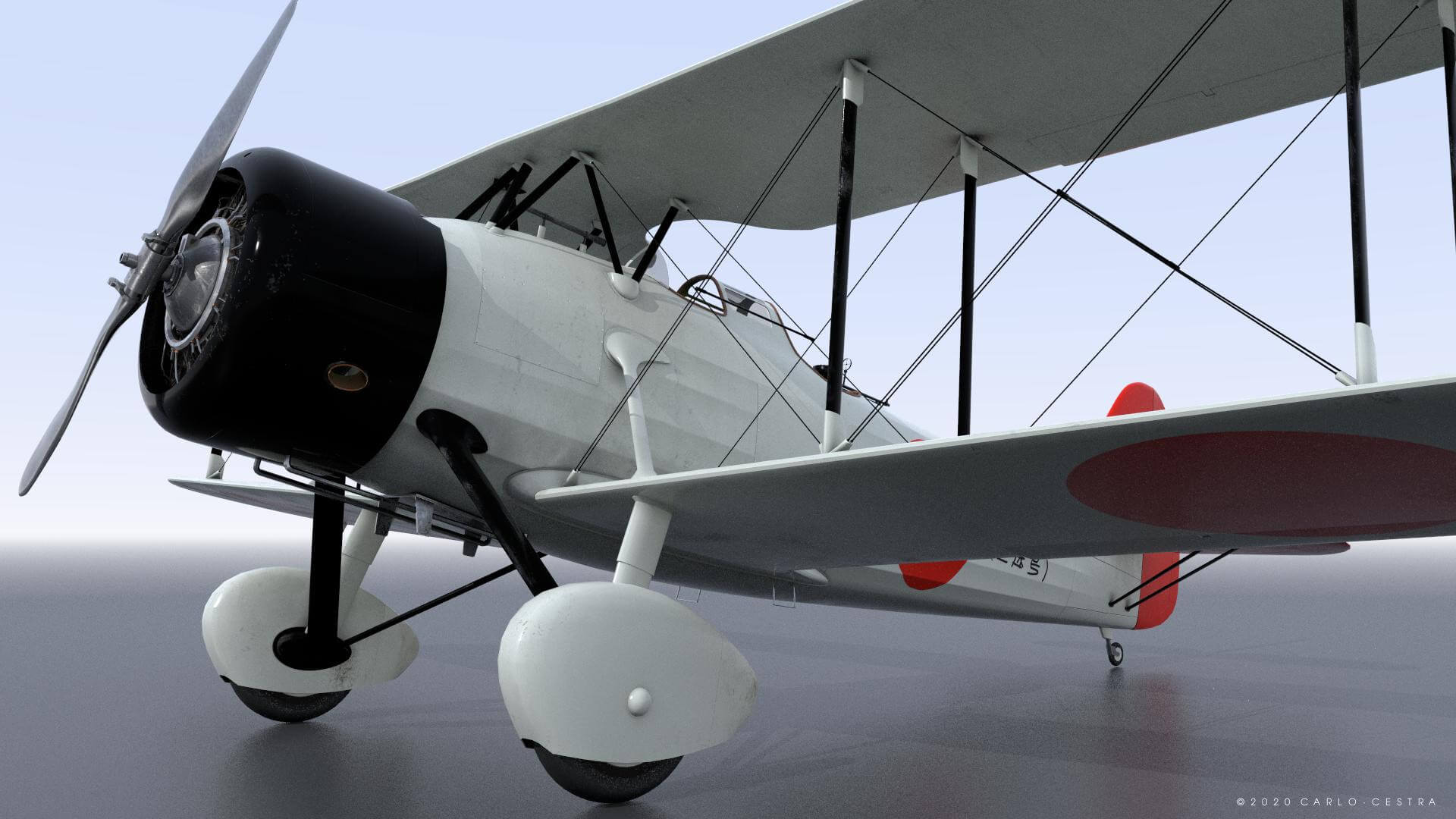 Aichi D1A2 Hokoku-127 3D Model by Carlo Cestra