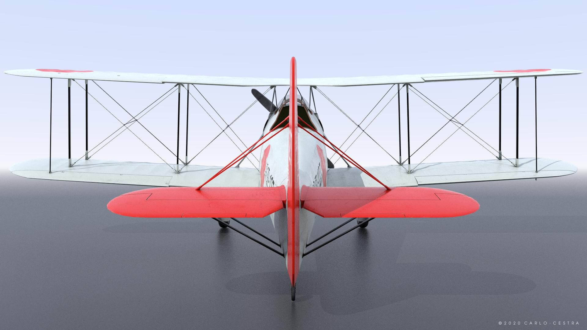 Aichi D1A2 Hokoku-127 3D Model by Carlo Cestra