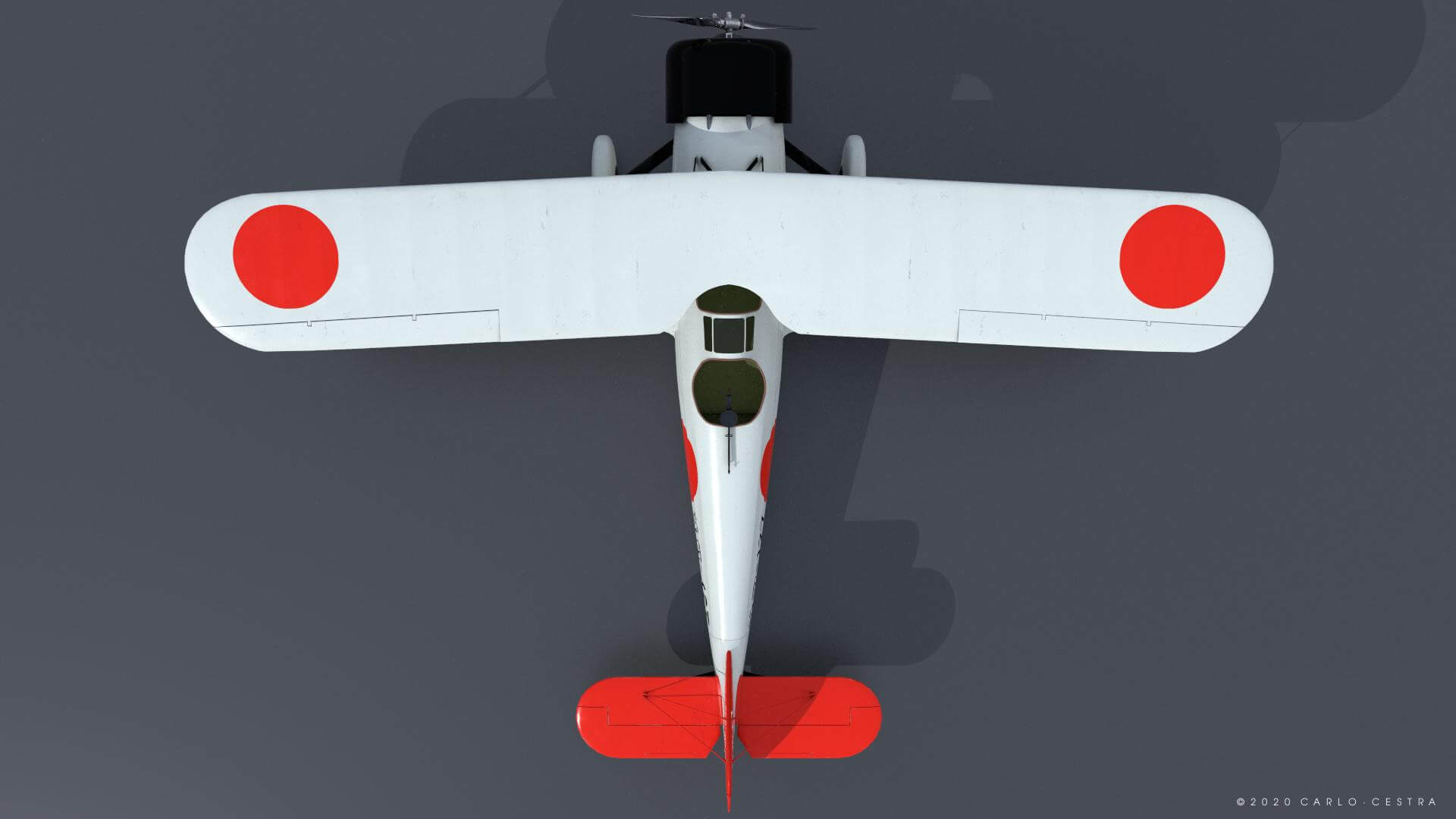 Aichi D1A2 Hokoku-127 3D Model by Carlo Cestra