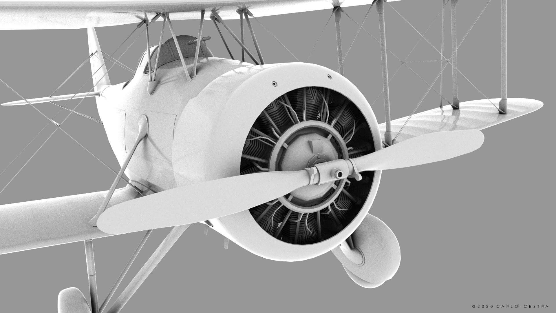 Aichi D1A2 Hokoku-127 3D Model by Carlo Cestra