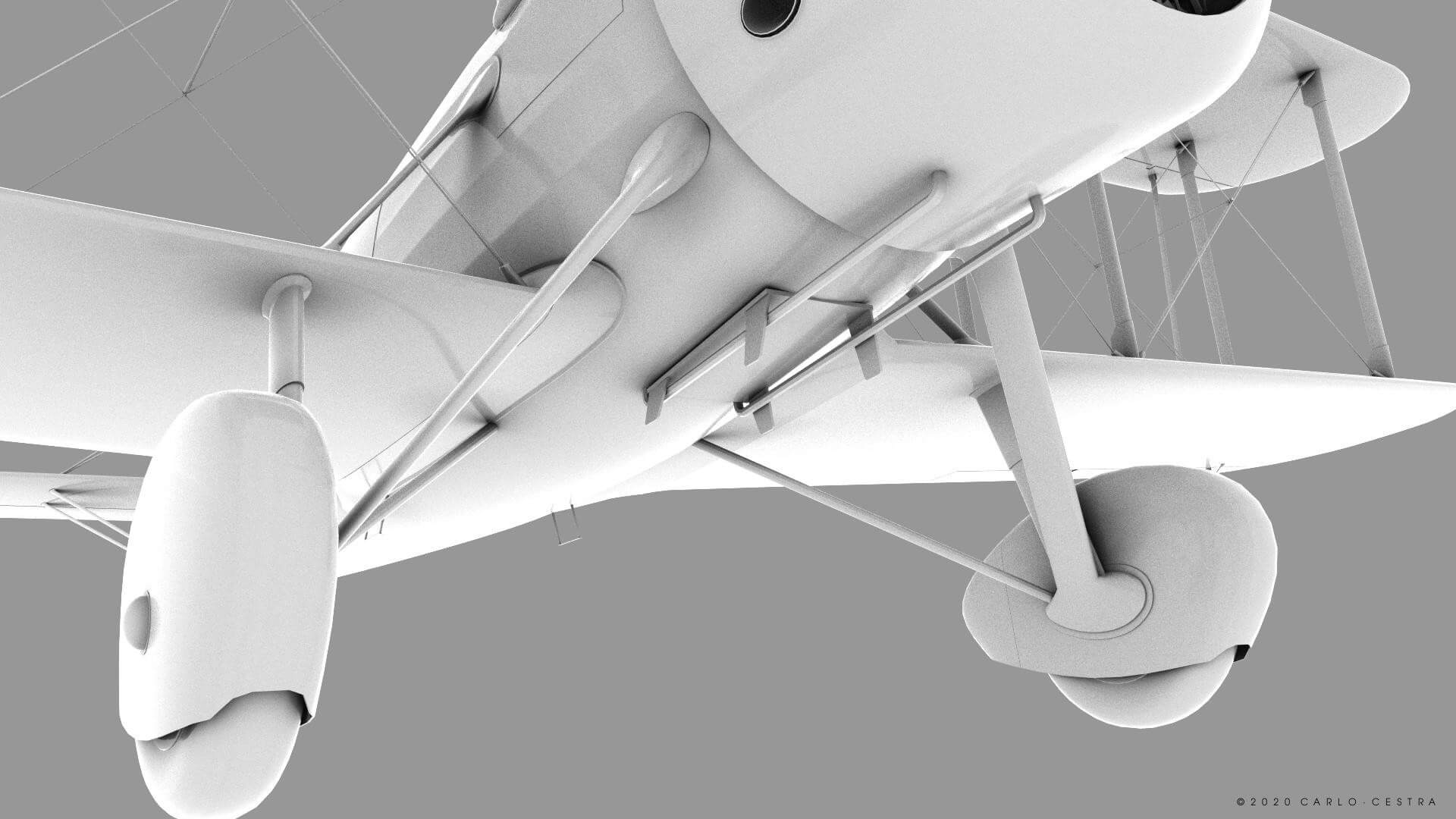 Aichi D1A2 Hokoku-127 3D Model by Carlo Cestra