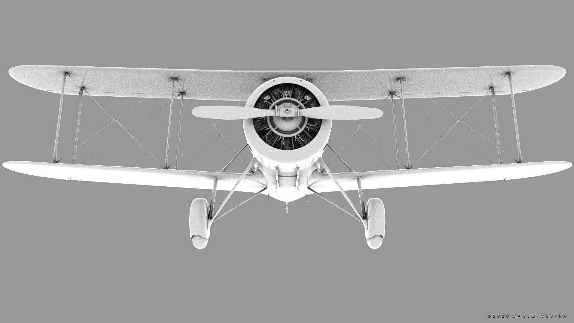 Aichi D1A2 Hokoku-127 3D Model by Carlo Cestra