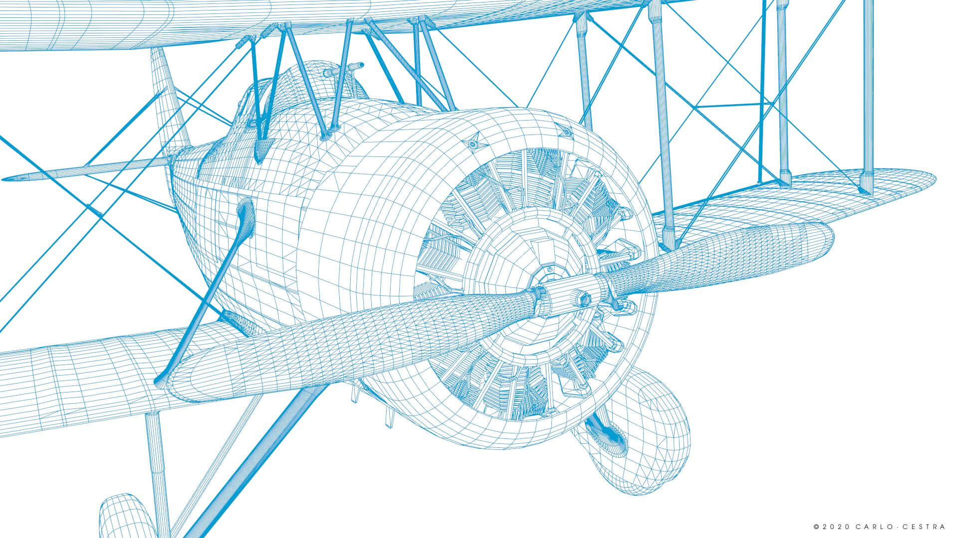 Aichi D1A2 Hokoku-127 3D Model by Carlo Cestra