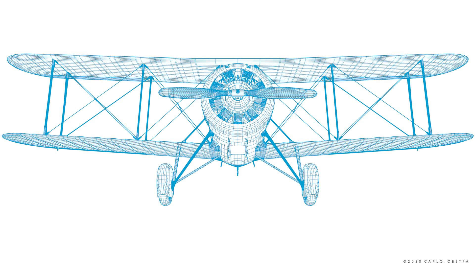 Aichi D1A2 Hokoku-127 3D Model by Carlo Cestra