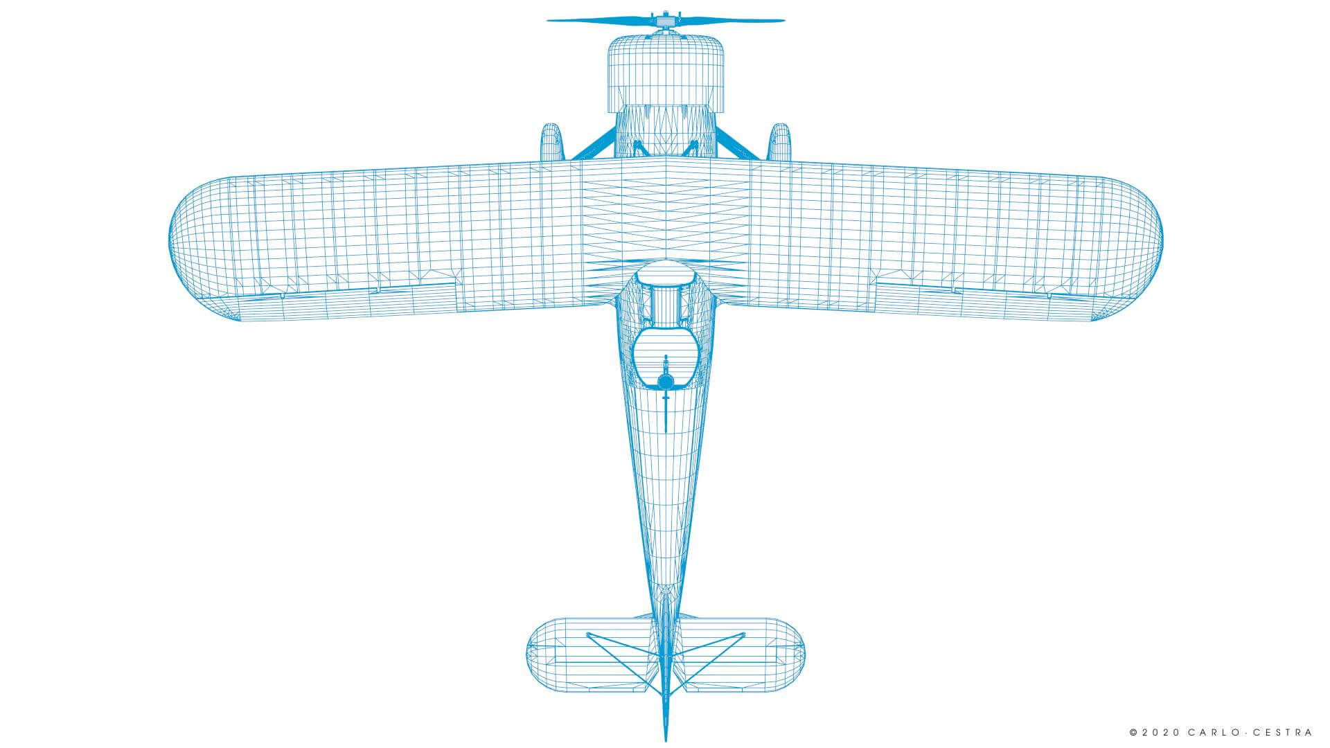 Aichi D1A2 Hokoku-127 3D Model by Carlo Cestra