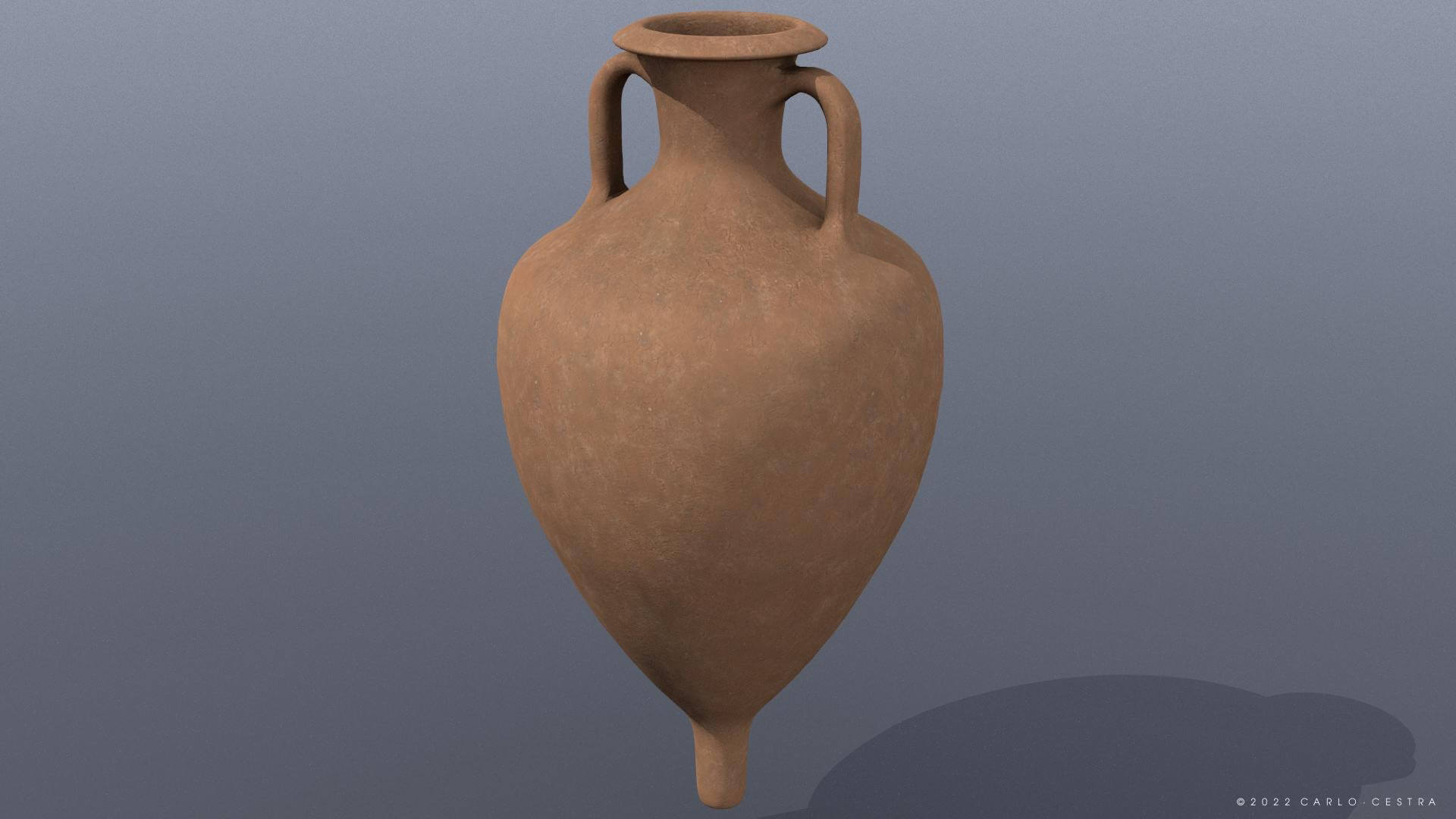 Ancient Greek-Italic Amphora 3D Model by Carlo Cestra