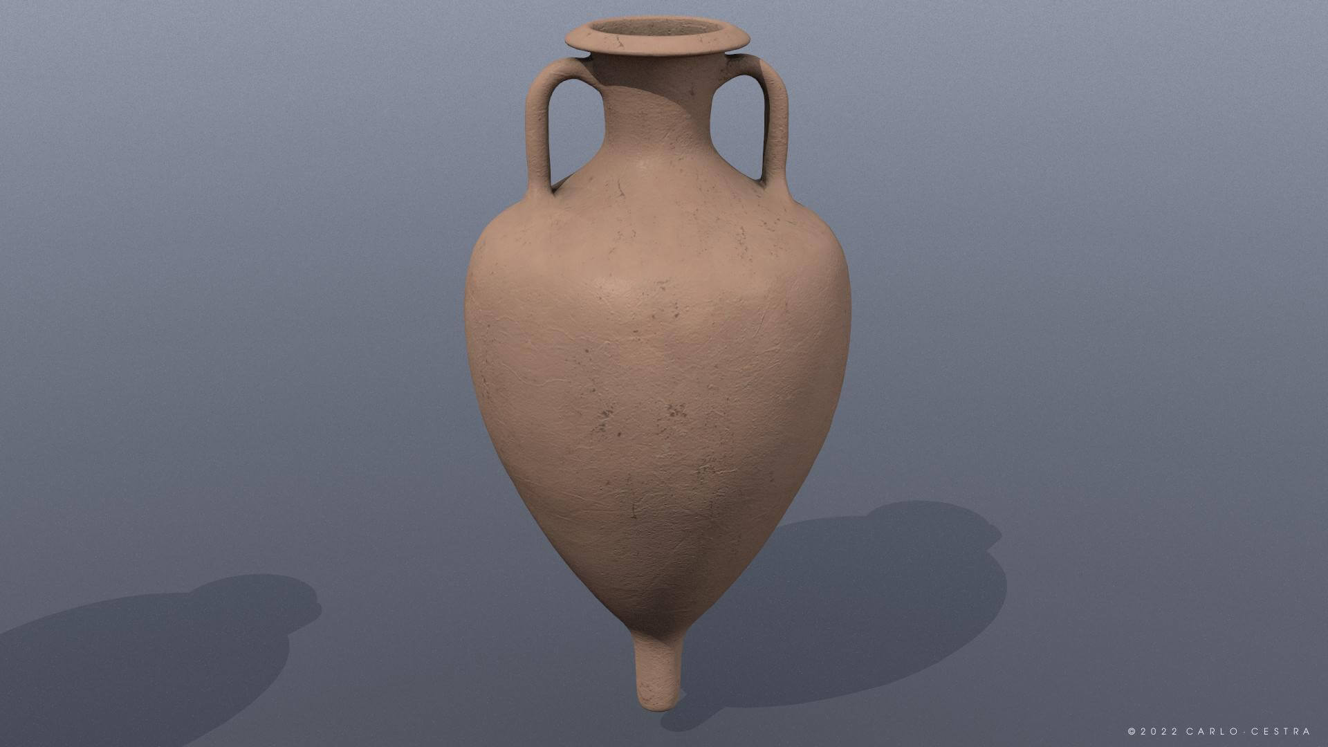 Ancient Greek-Italic Amphora 3D Model by Carlo Cestra
