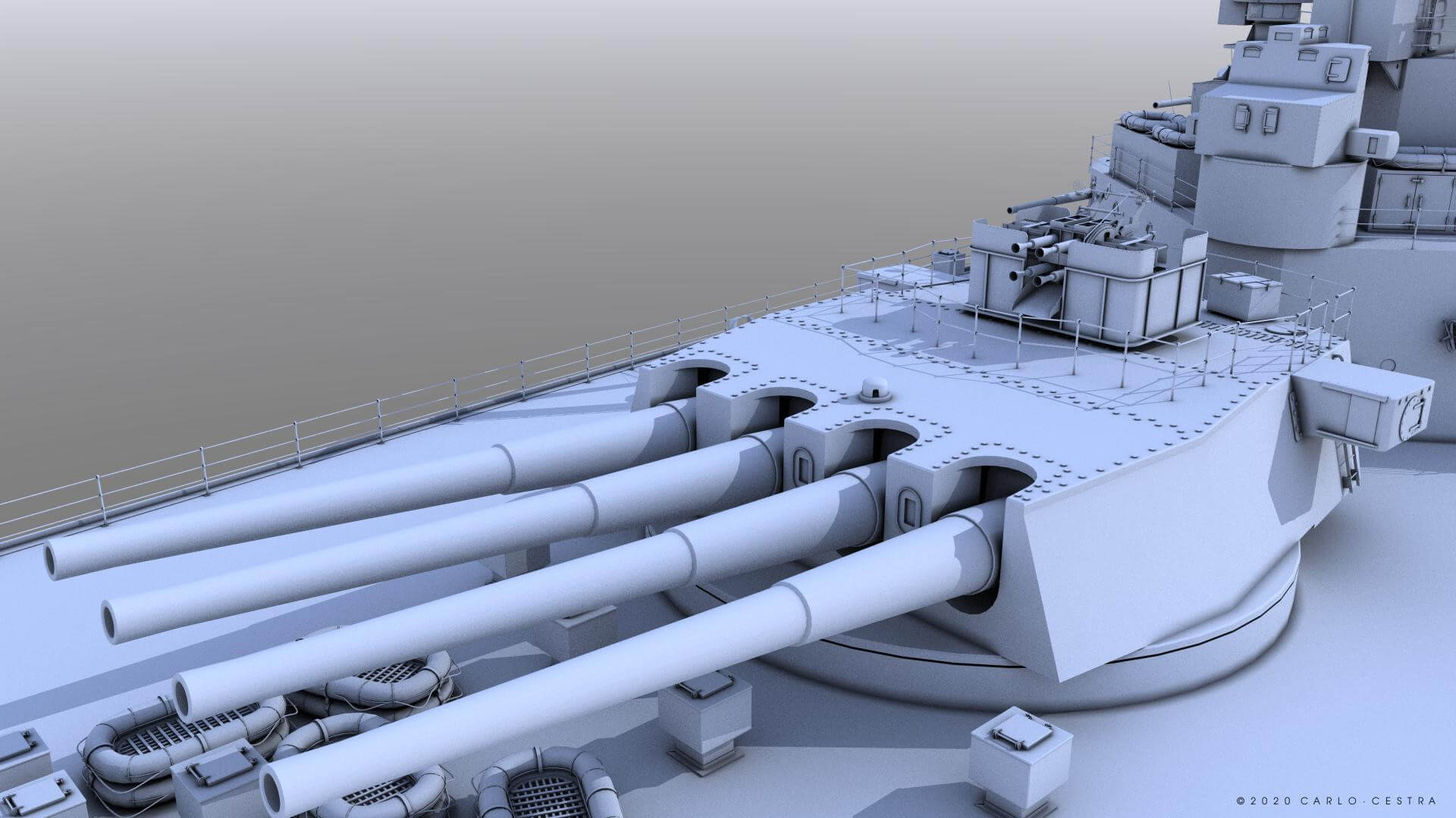 Battleship HMS Prince of Wales - 3D Model by Carlo Cestra