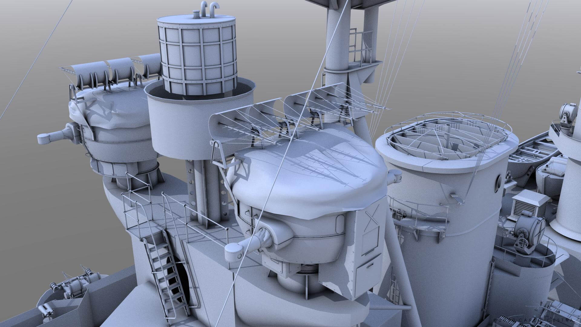 Battleship HMS Prince of Wales - 3D Model by Carlo Cestra