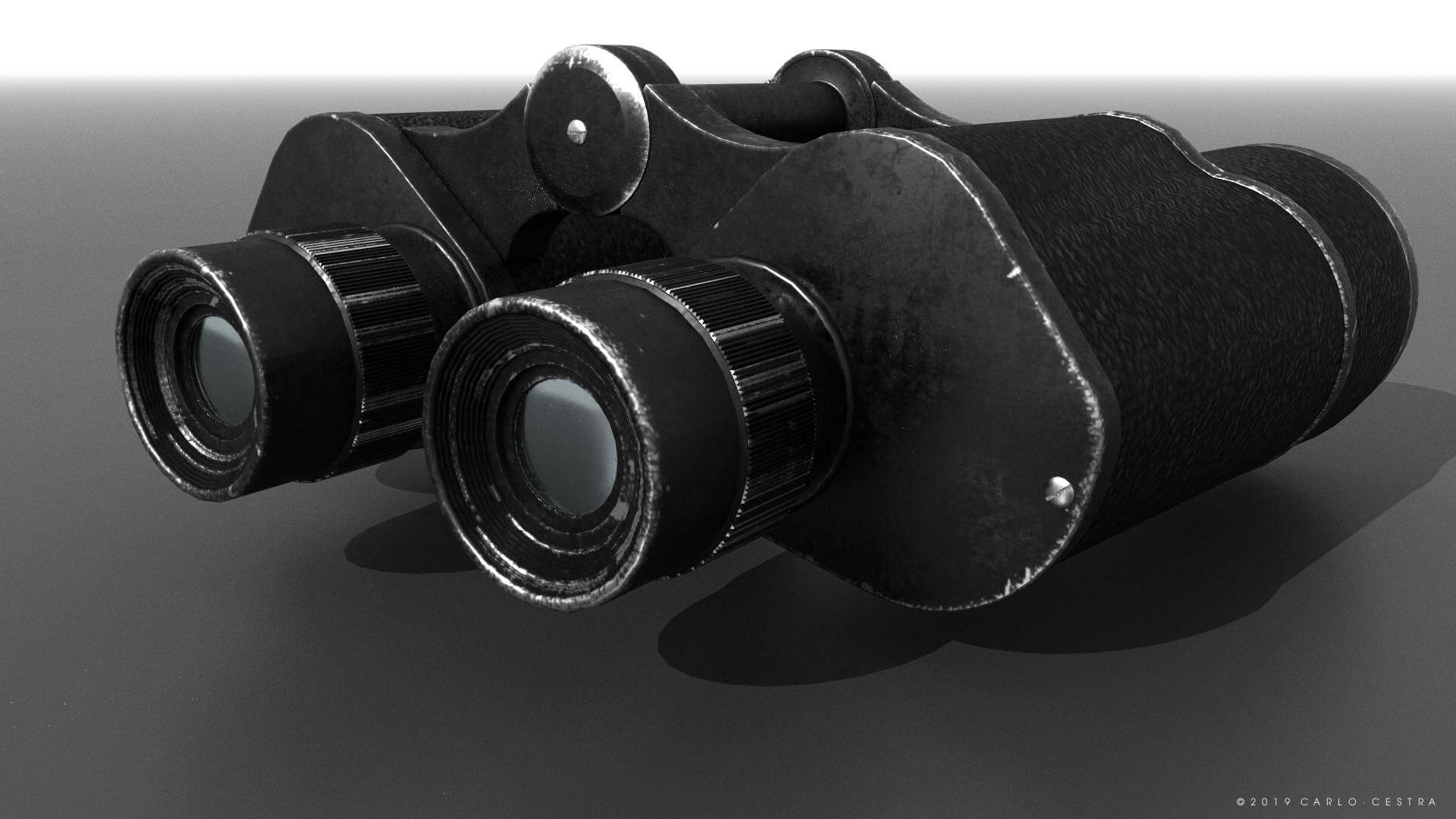 Binocular - 3D Model by Carlo Cestra