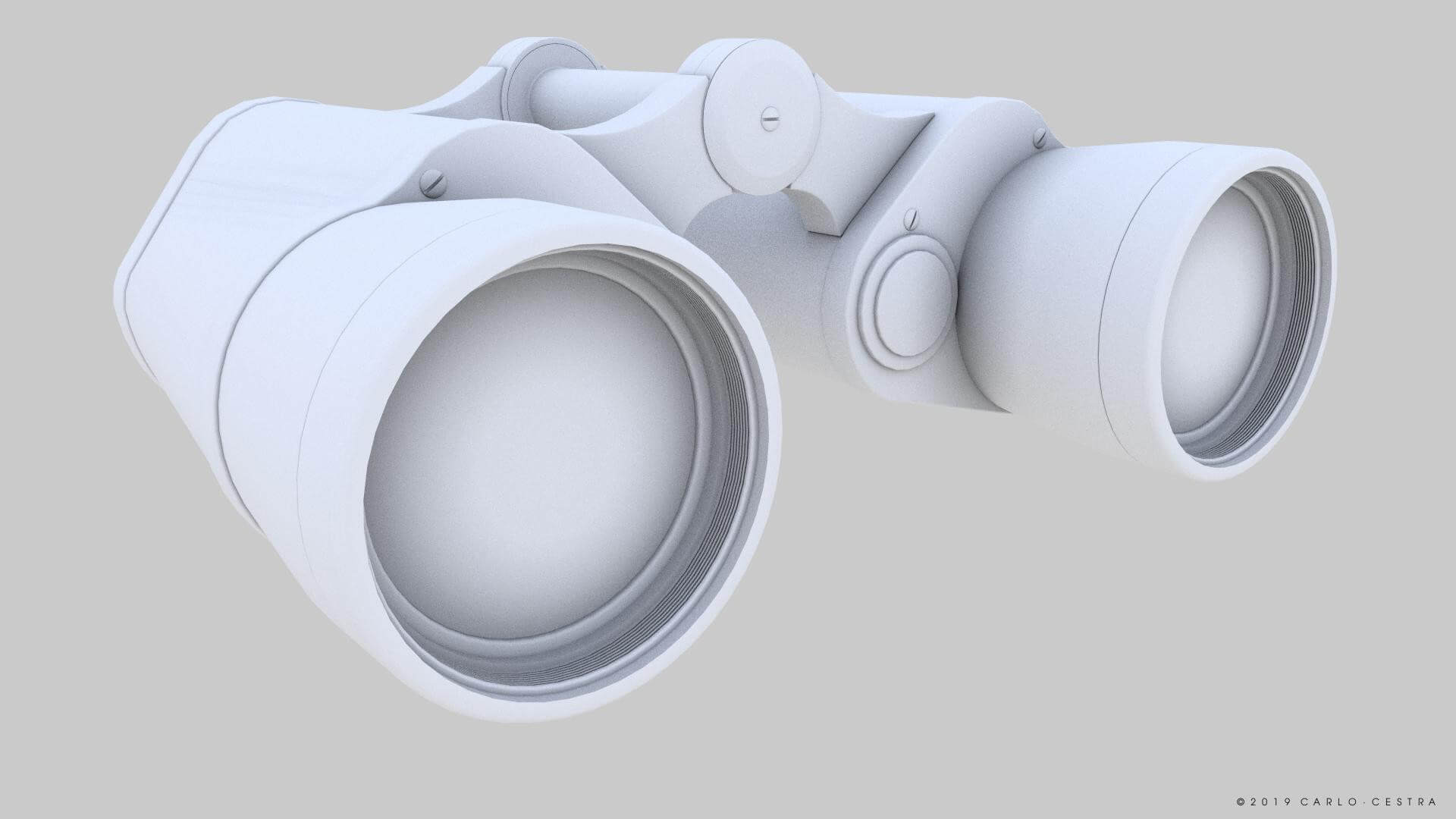 Binocular - 3D Model by Carlo Cestra