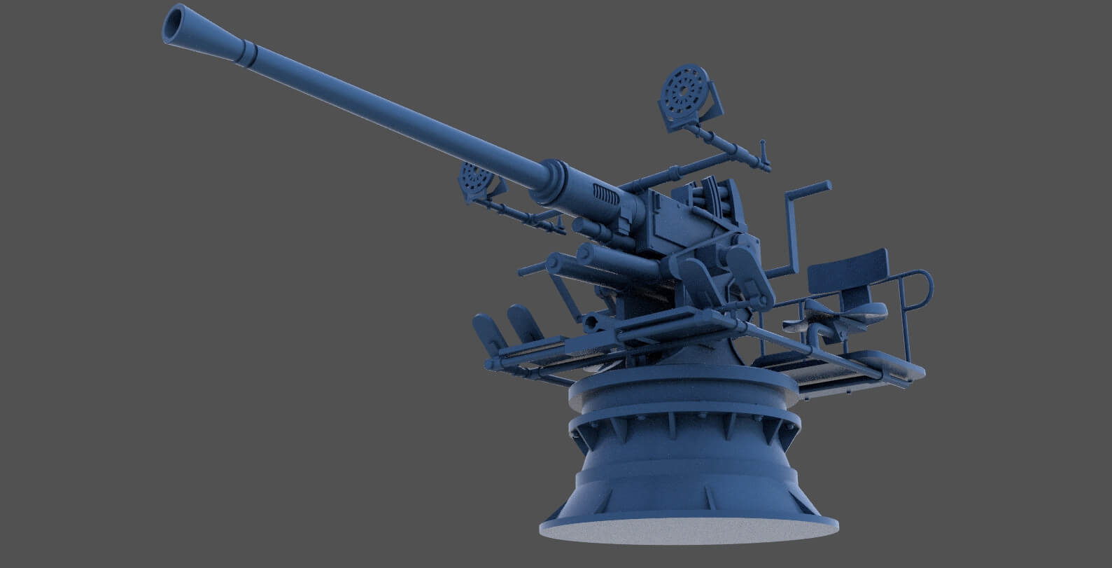 Bofors 40mm - 1/72 Scale 3D Model by Carlo Cestra