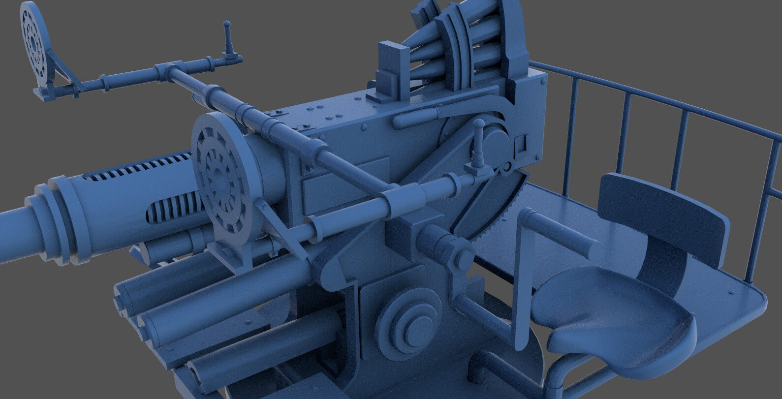 Bofors 40mm - 1/72 Scale 3D Model by Carlo Cestra