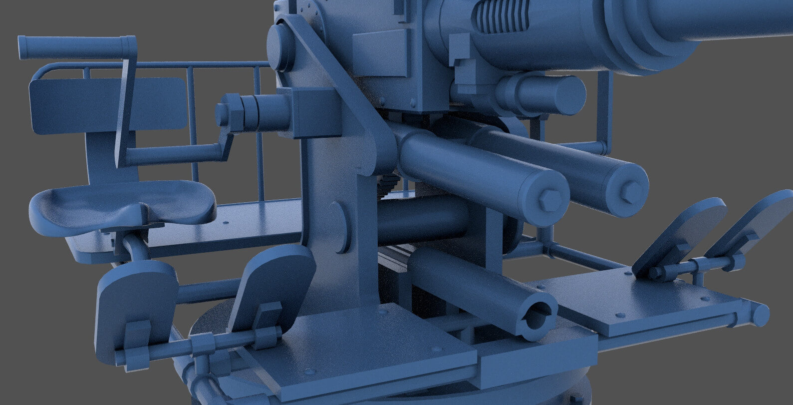 Bofors 40mm - 1/72 Scale 3D Model by Carlo Cestra