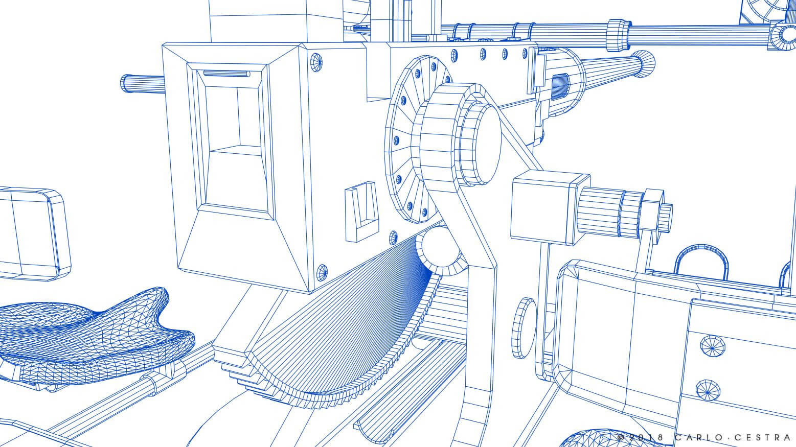 Bofors 40mm Gun - 3D Model by Carlo Cestra
