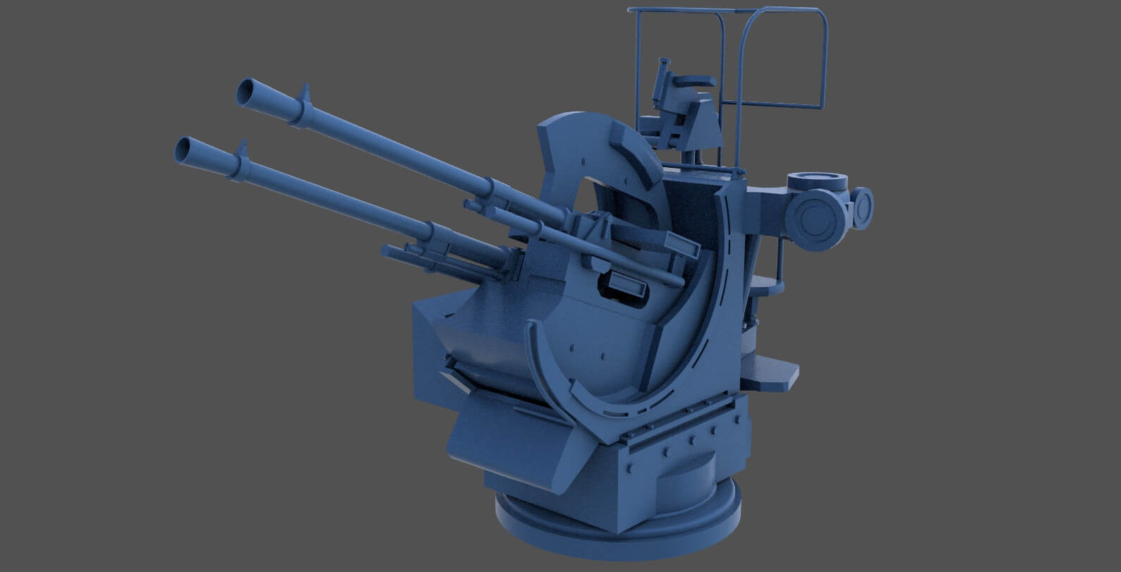Breda 20-65 Twin 1/72 Scale 3D Model by Carlo Cestra