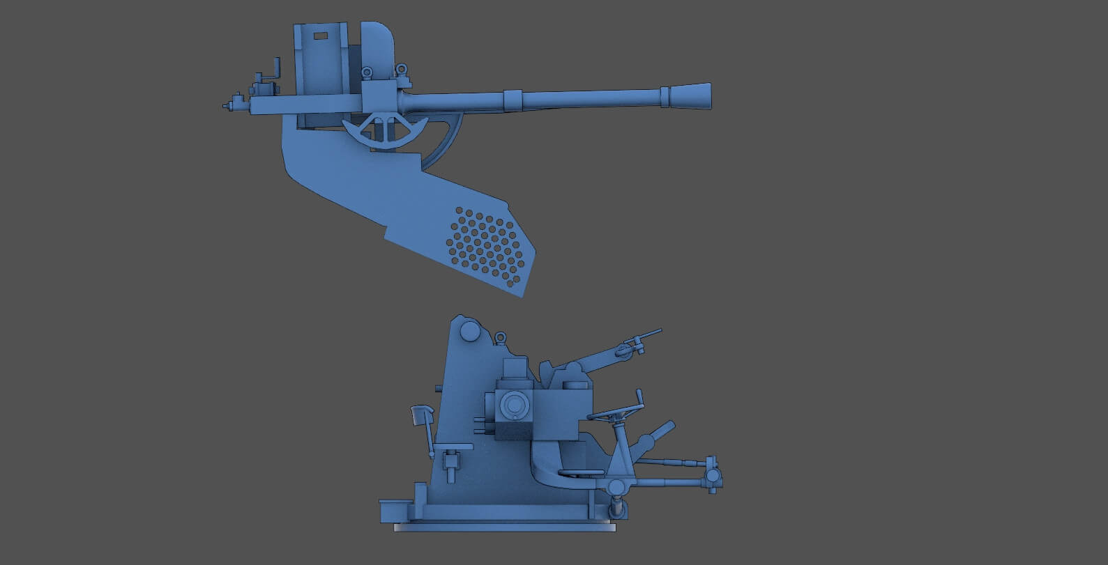 Breda 37-54 Twin 1/72 Scale 3D Model by Carlo Cestra