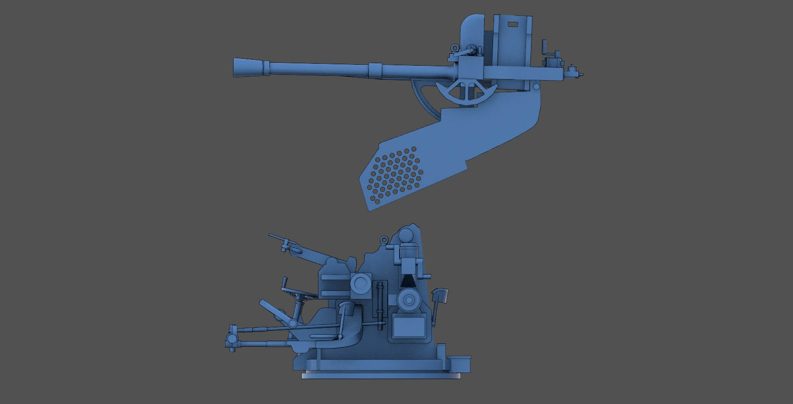 Breda 37-54 Twin 1/72 Scale 3D Model by Carlo Cestra