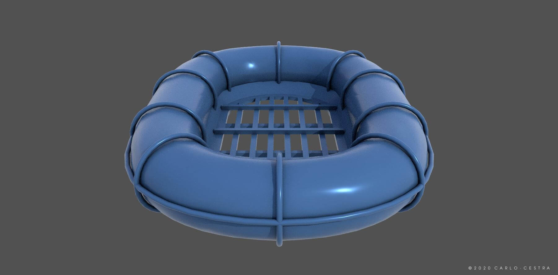 Carley Raft 1/72 Scale - 3D Model by Carlo Cestra