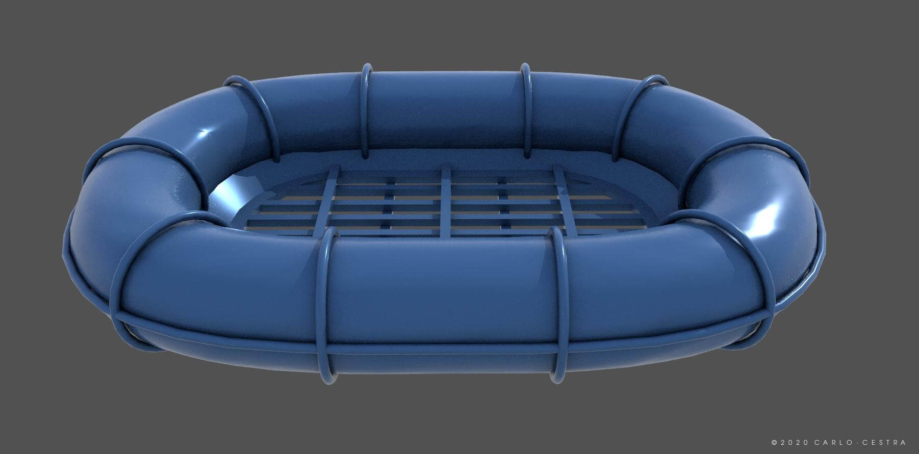 Carley Raft 1/72 Scale - 3D Model by Carlo Cestra