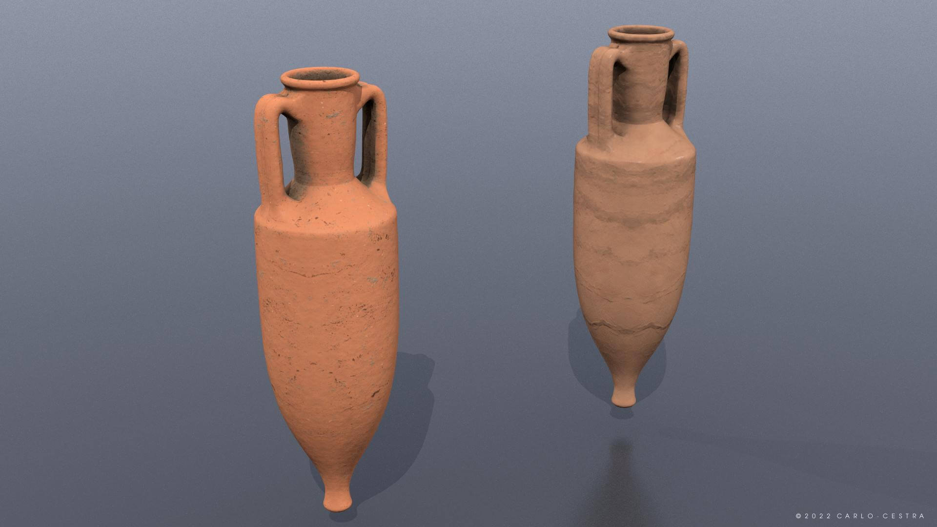 Dressel 2/4 Type Amphora - 3D Model by Carlo Cestra