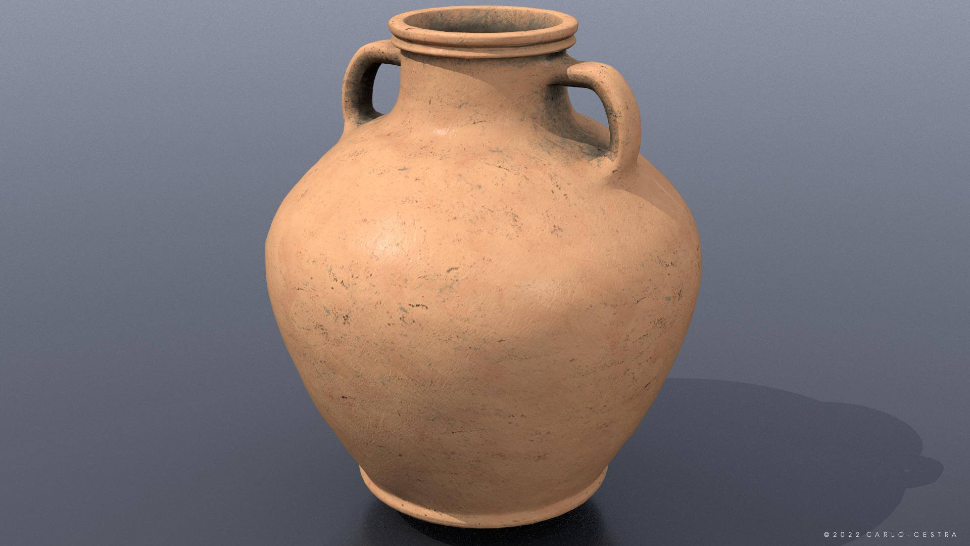 Flat Bottom Type Amphora - 3D Model by Carlo Cestra