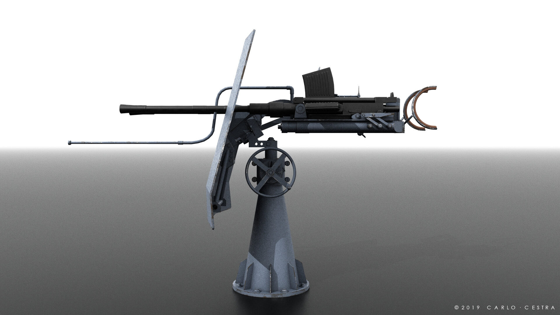 German 20mm Flak 38 - 3D Model by Carlo Cestra