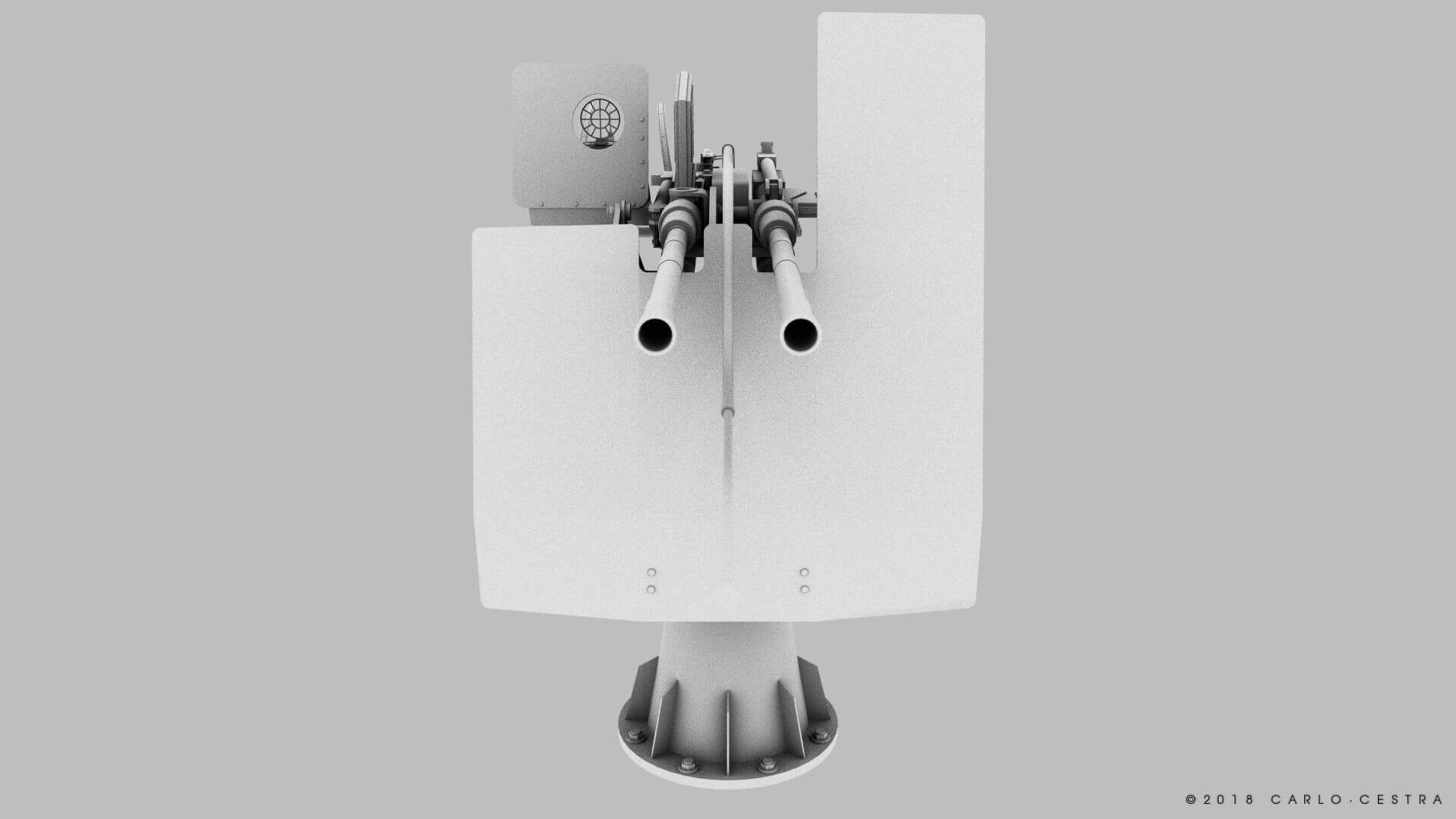 German 20mm Flak 38 - 3D Model by Carlo Cestra