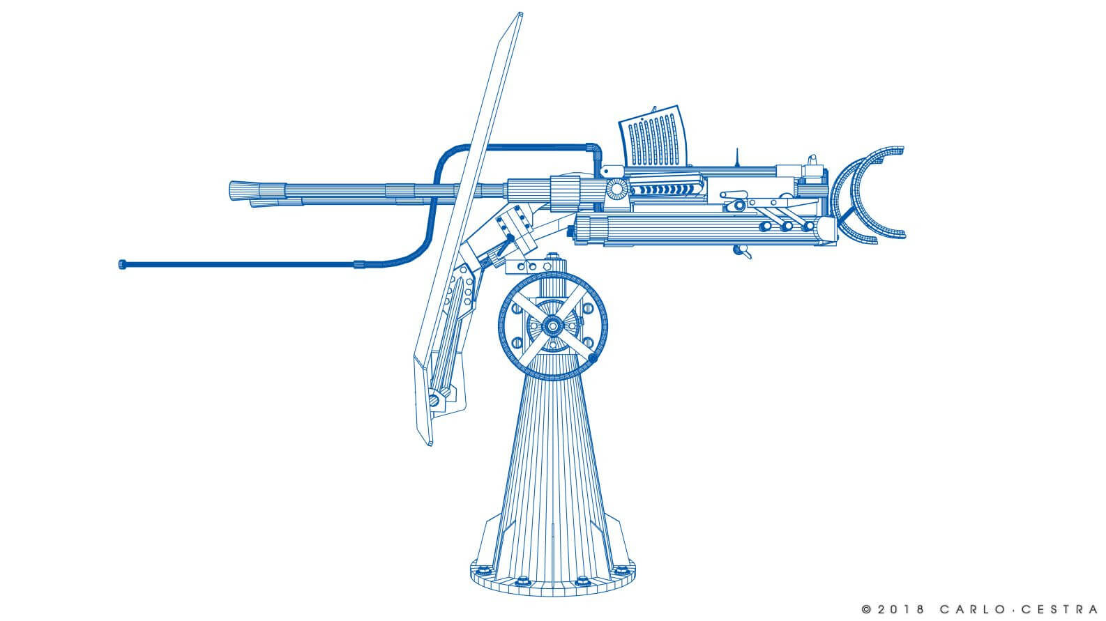 German 20mm Flak 38 - 3D Model by Carlo Cestra